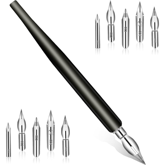 11 count Comic Pen Nibs Set, Oblique Calligraphy Nibs for Dip Pens ...