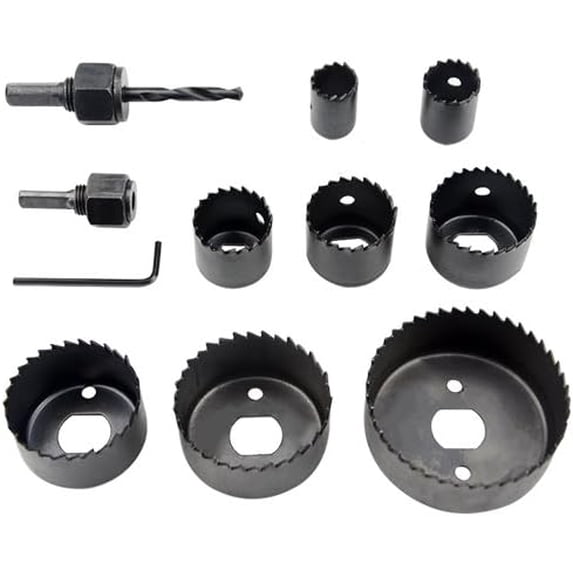 11 count Hole Kit (with 2 Mandrel 8 and 1 Hex Key Wrench) 3/4"- 21/2 ...