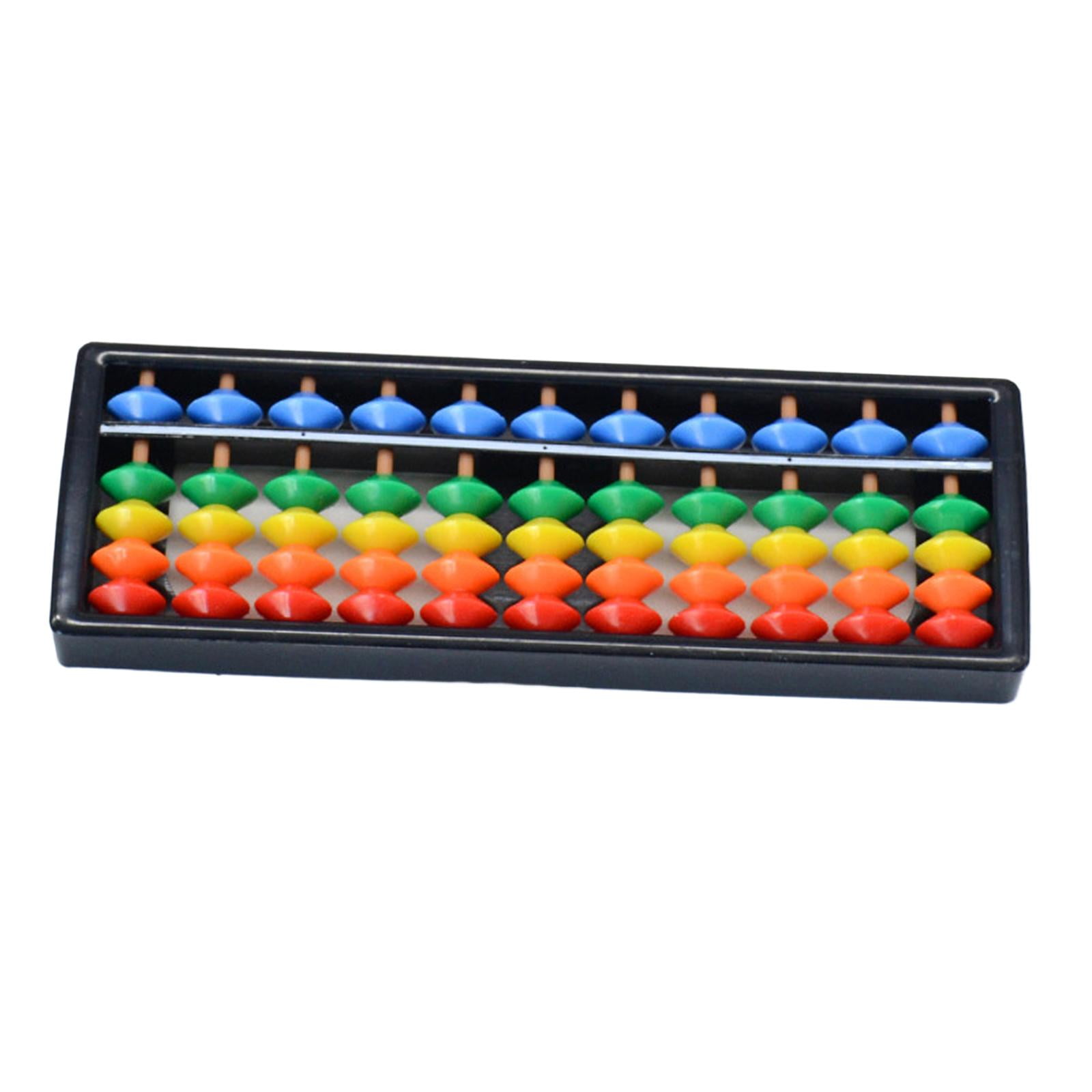 11 digits Rods Abacus Kid Calculating Tool with Colorful Beads Japanese ...