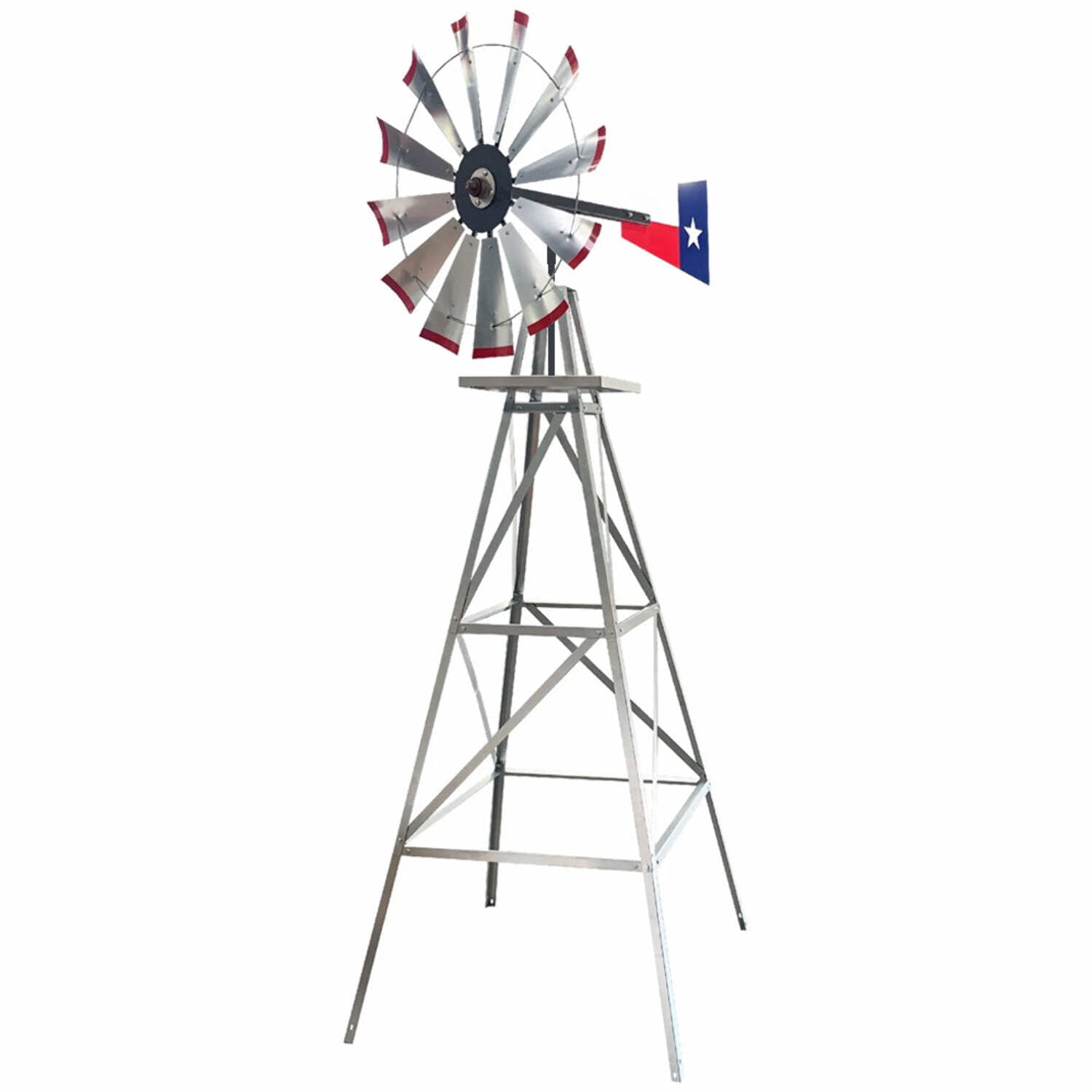 11-foot Tall Windmill w/Texas Flag Tail and Metal Stand - Walmart.com