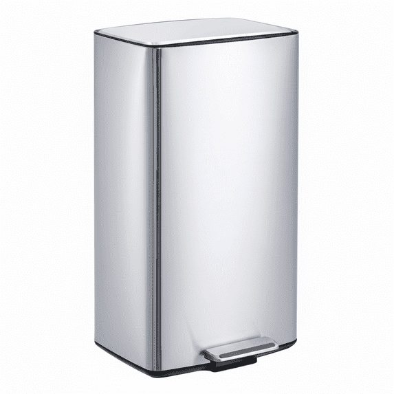 11 gal Kitchen Trash Can, 40 L Stainless Steel Bathroom Garbage Can ...
