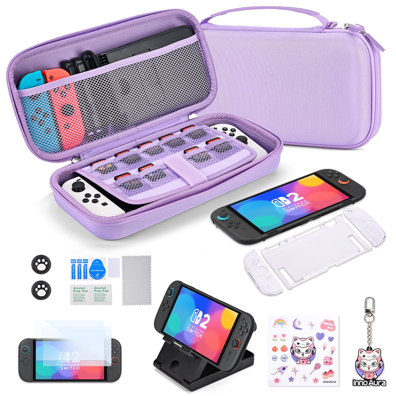 Nintendo Switch 16 in 1 Kit: Carrying Case, Console Accessories, Screen ...