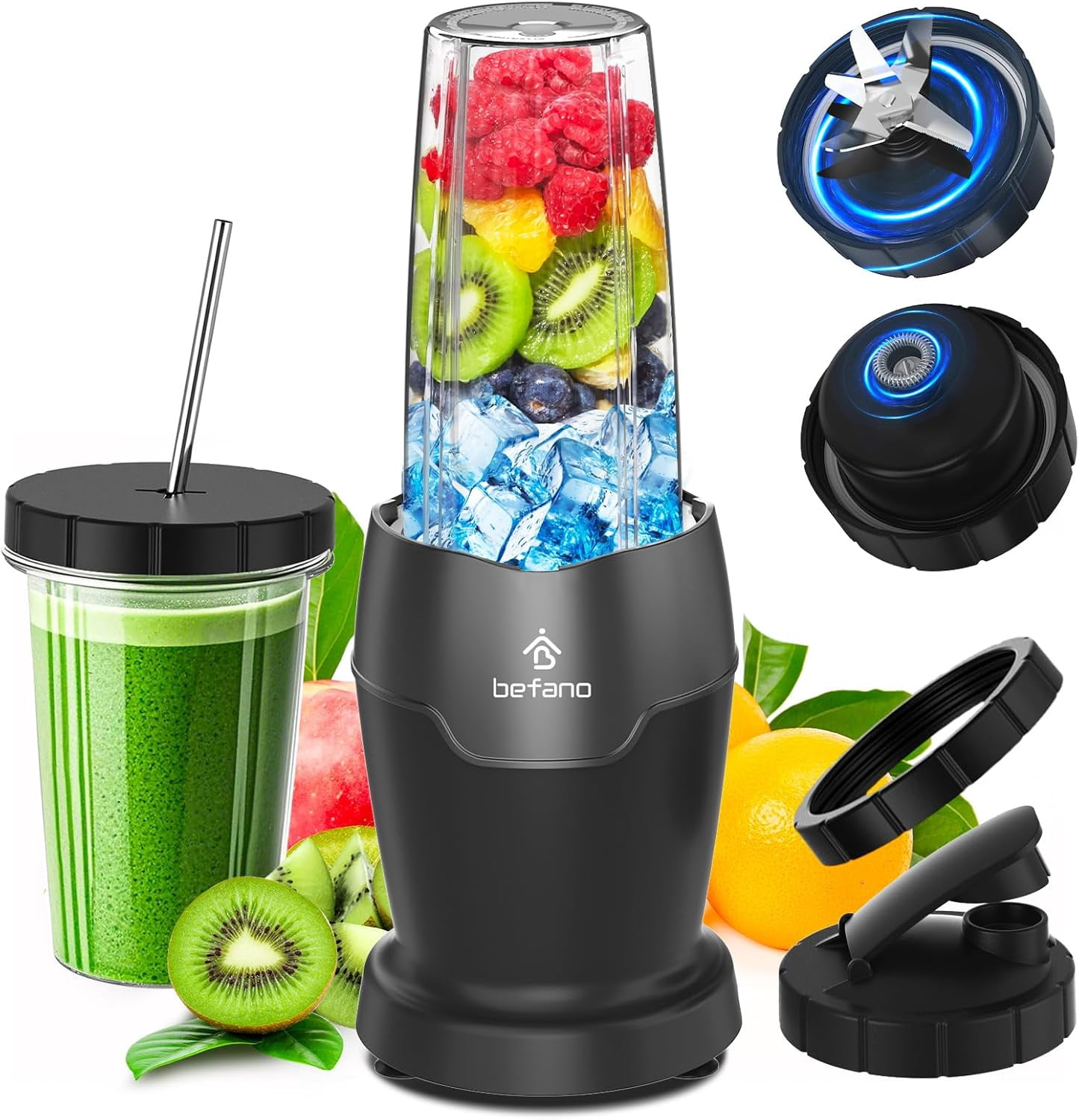 11-in-1 Smoothie Blender, Personal Blender Margarita Machine with 1200 ...