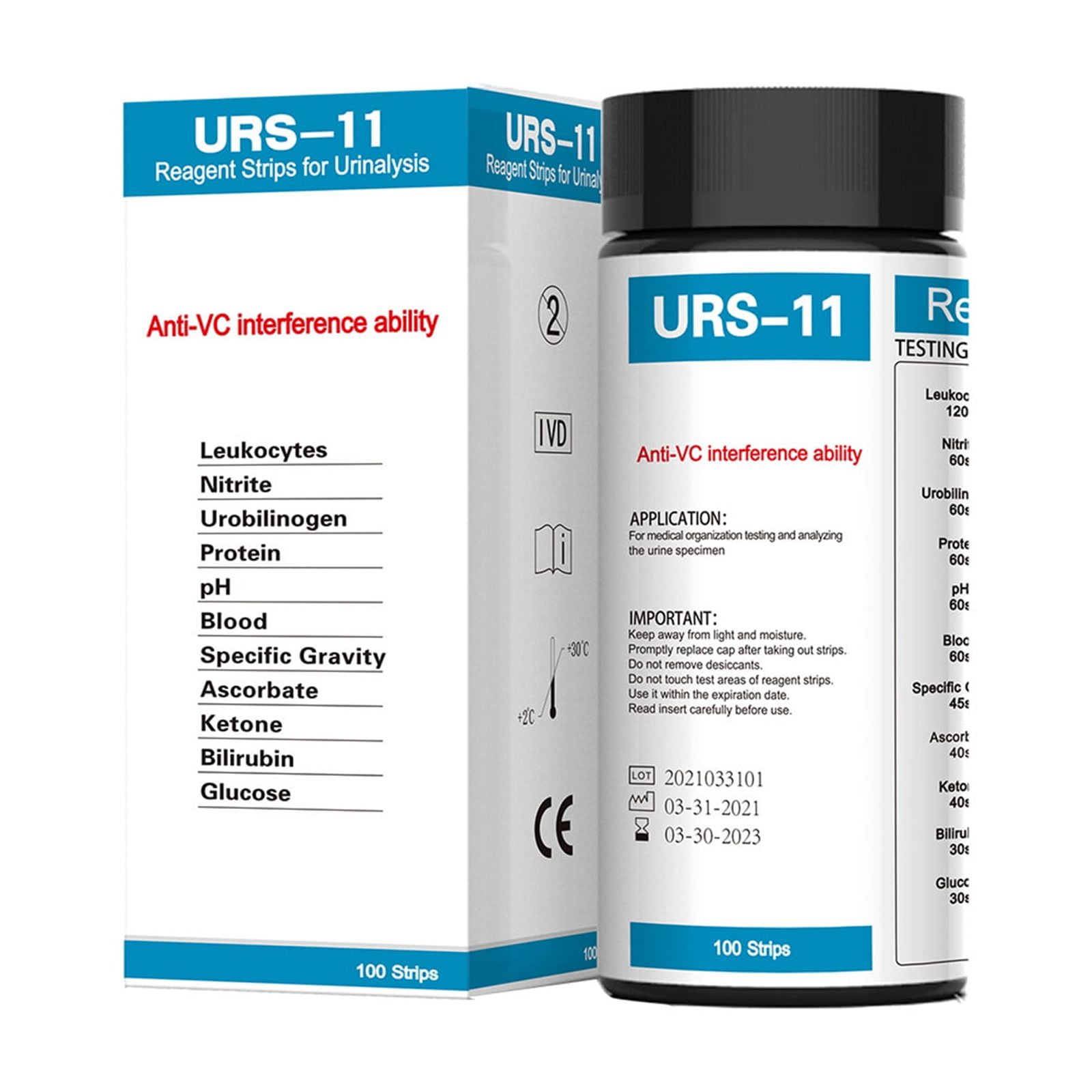 11-in-1 Urine Test Strips 11 Parameters Testing UTI, Urinalysis For ...