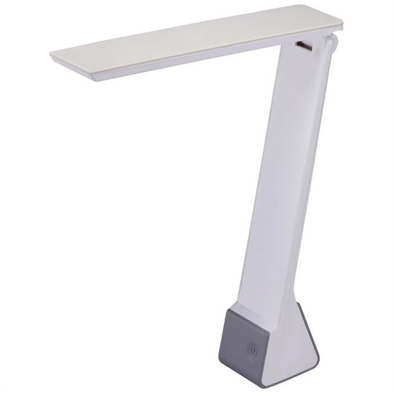 11 in. Battery Operated LED Desk Lamp, White - Walmart.com