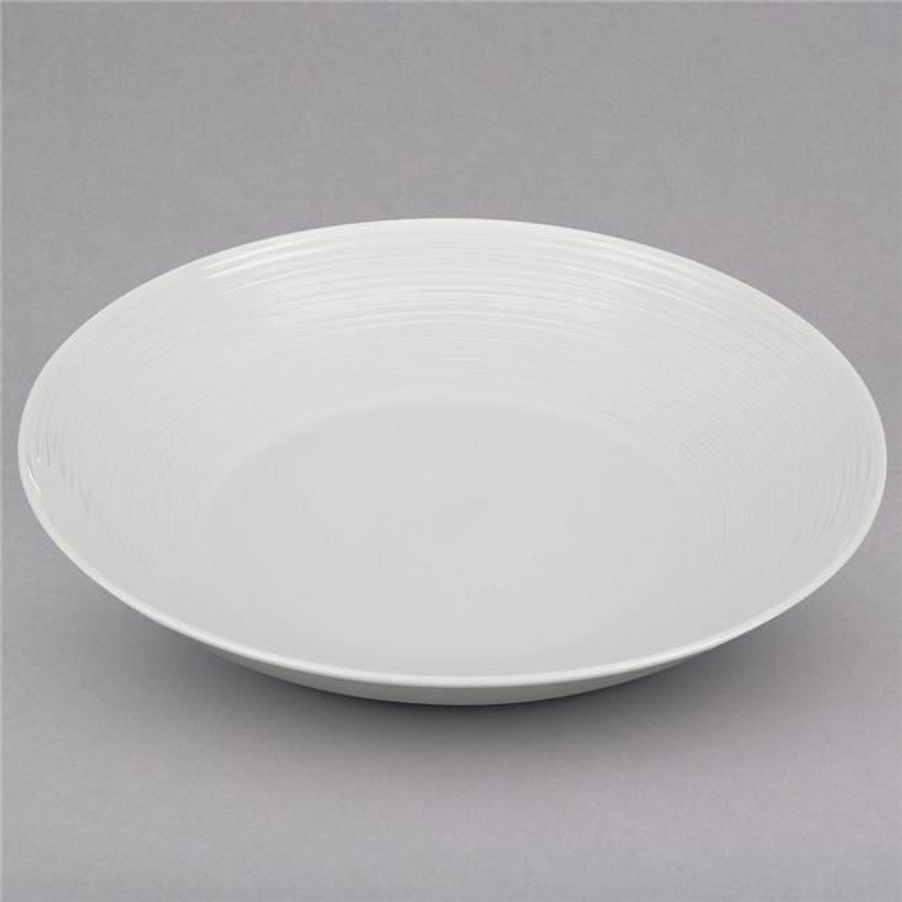 11 in. Botticelli Round Bright White Porcelain Deep Plate - Walmart.com