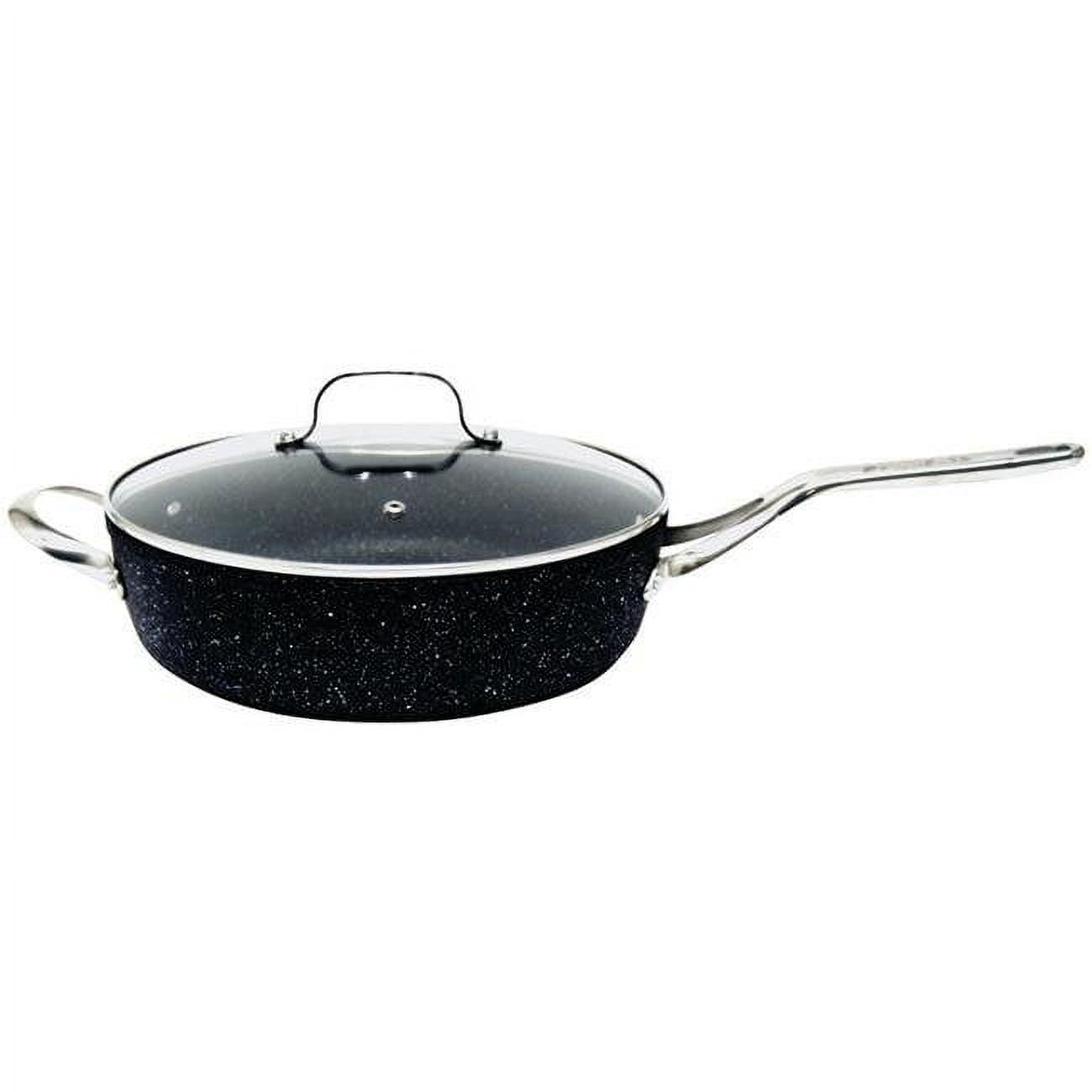 11 in. Deep Saute Pan with Glass Lid & Stainless Steel - Walmart.com