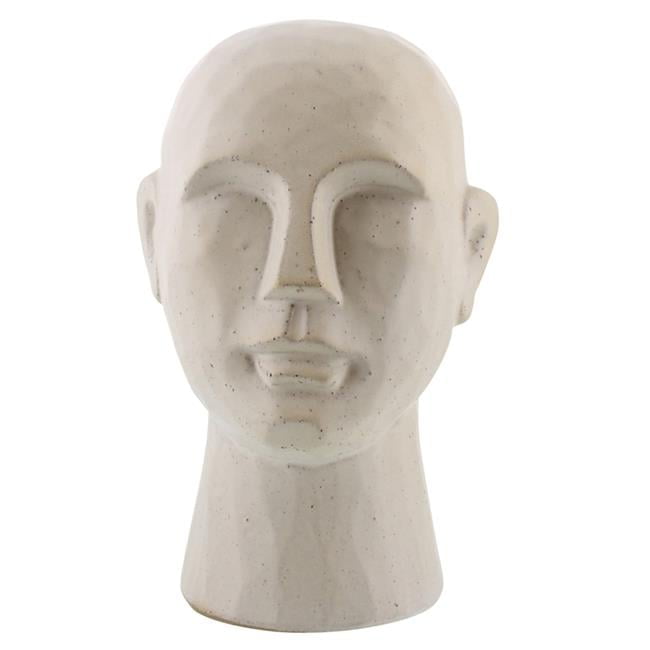 11 in. Matte White Ceramic Bust Decorative Sculpture - Walmart.com