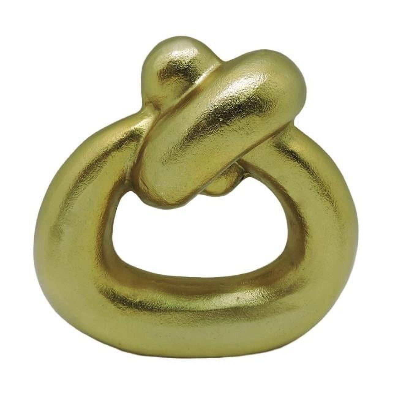 11 in. Metal Broad Knot Ring Sculpture, Gold - Walmart.com