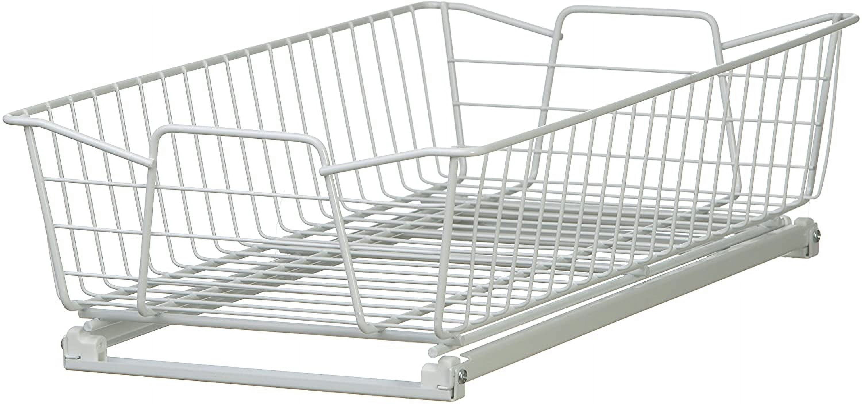 11 in. Pull Out Cabinet Organizer, Heavy Duty, Slide Out Pantry Shelves ...