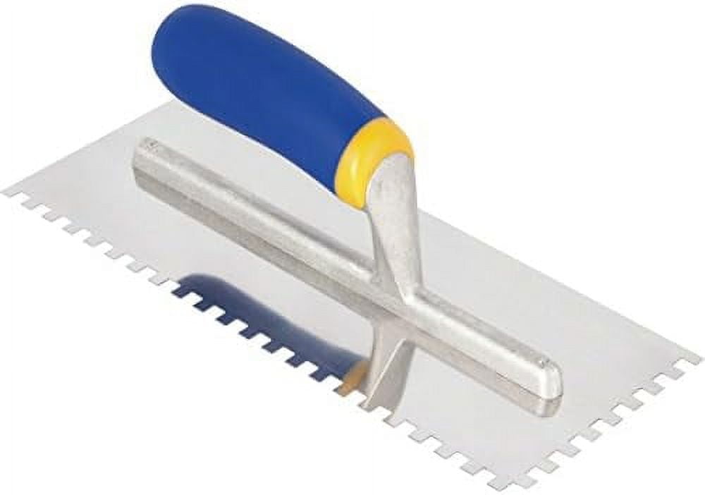 11 in. Stainless Steel Floor Trowel with Grip Handle, Model 49915Q ...