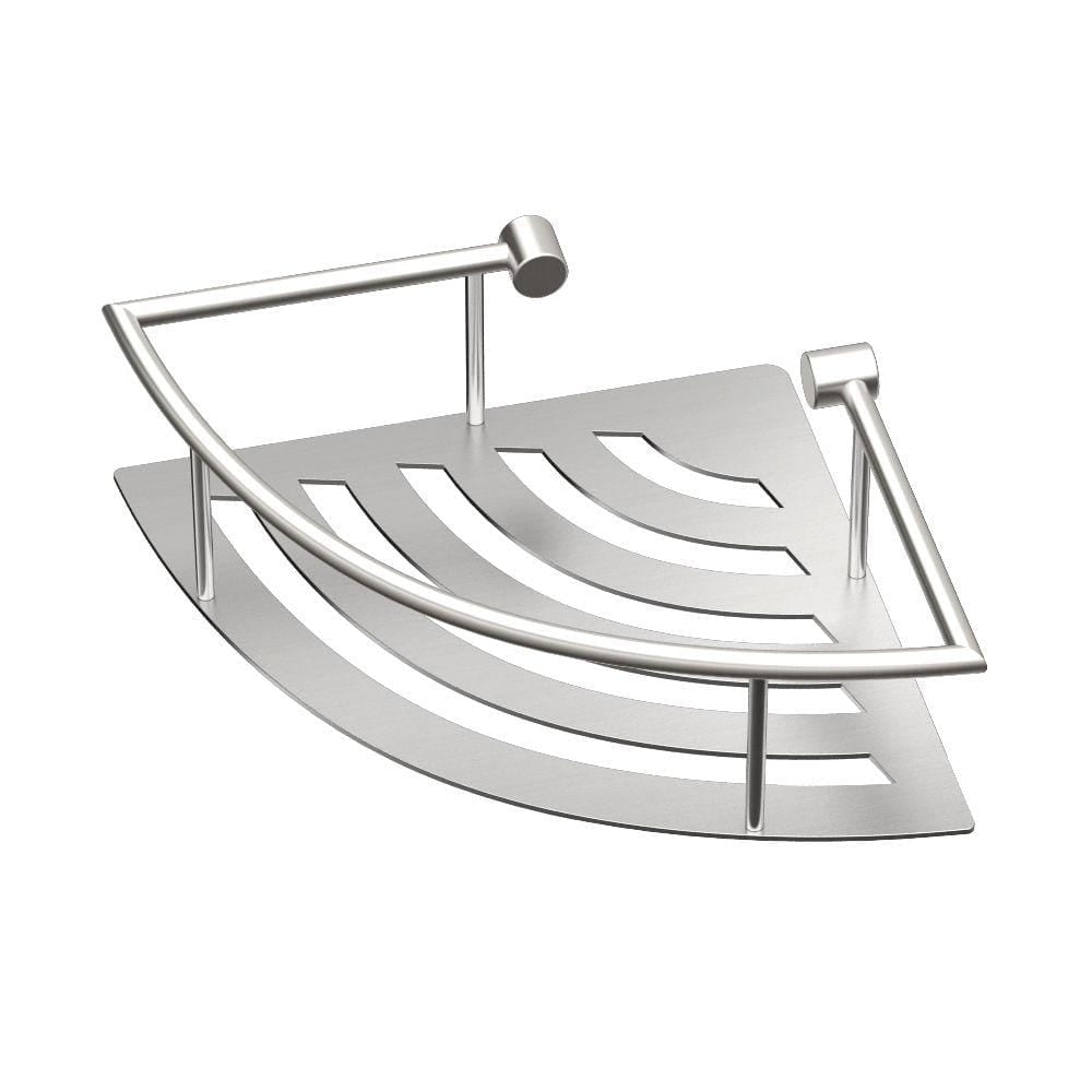 11 in. W Elegant Corner Shelf in Brushed Nickel - Walmart.com