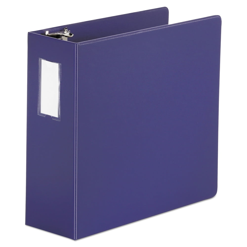 Universal Deluxe Non-view D-ring Binder With Label Holder, 3 Rings, 4 ...