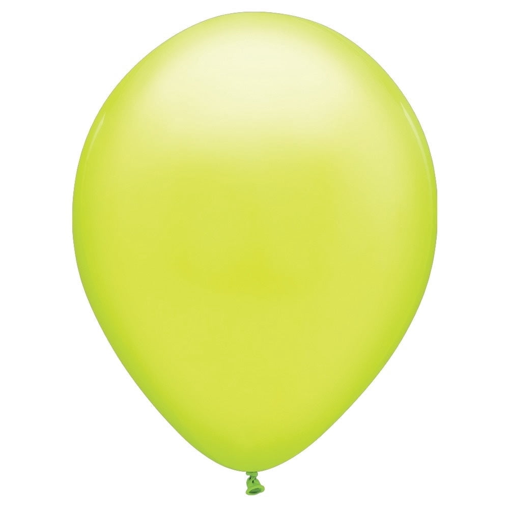 11 inch Qualatex Chartreuse Green Latex Balloons (100 Pack) - Party ...