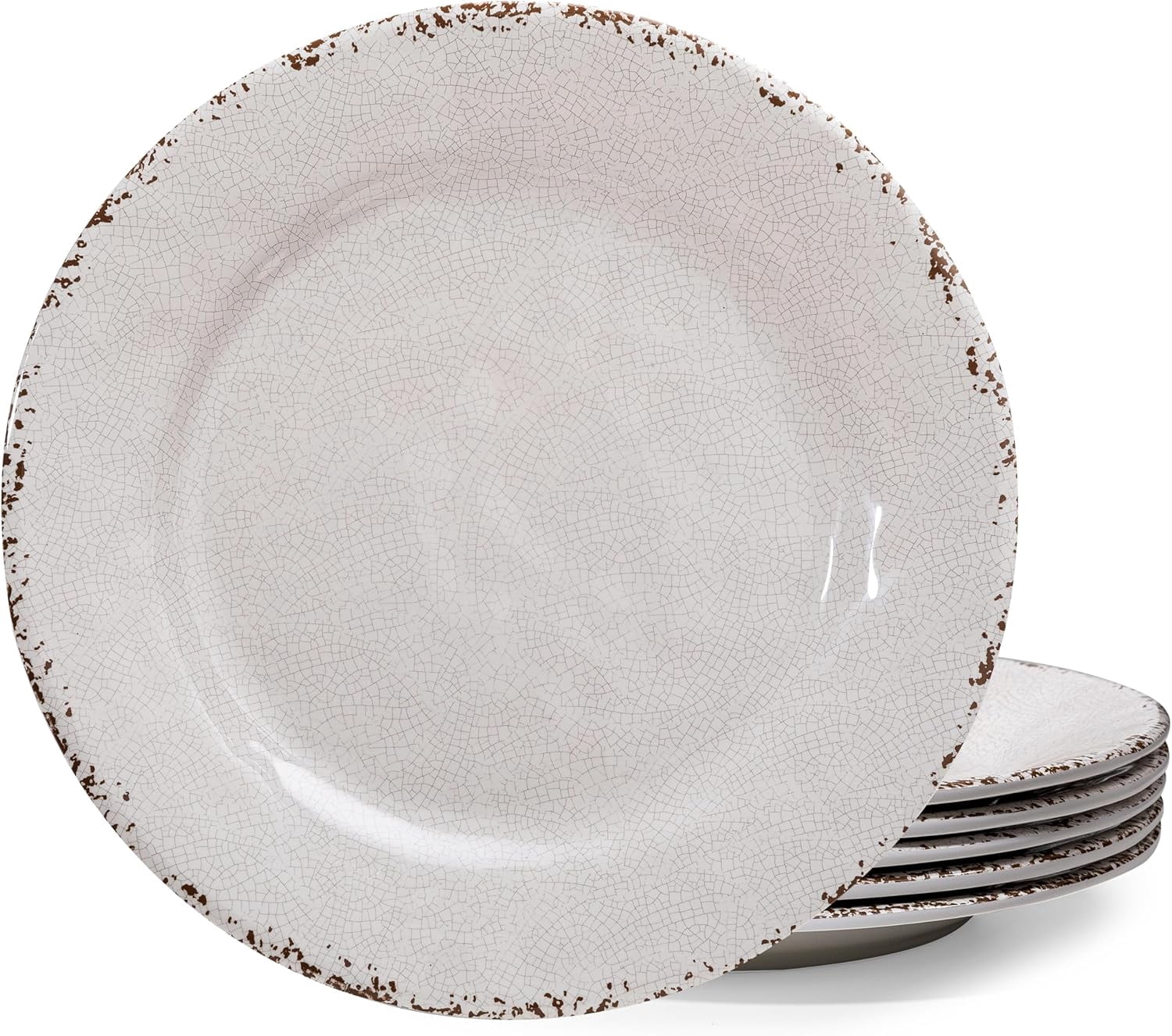 11-inch Lightweight Round Kitchen Plates Set for Salad, Pasta ...