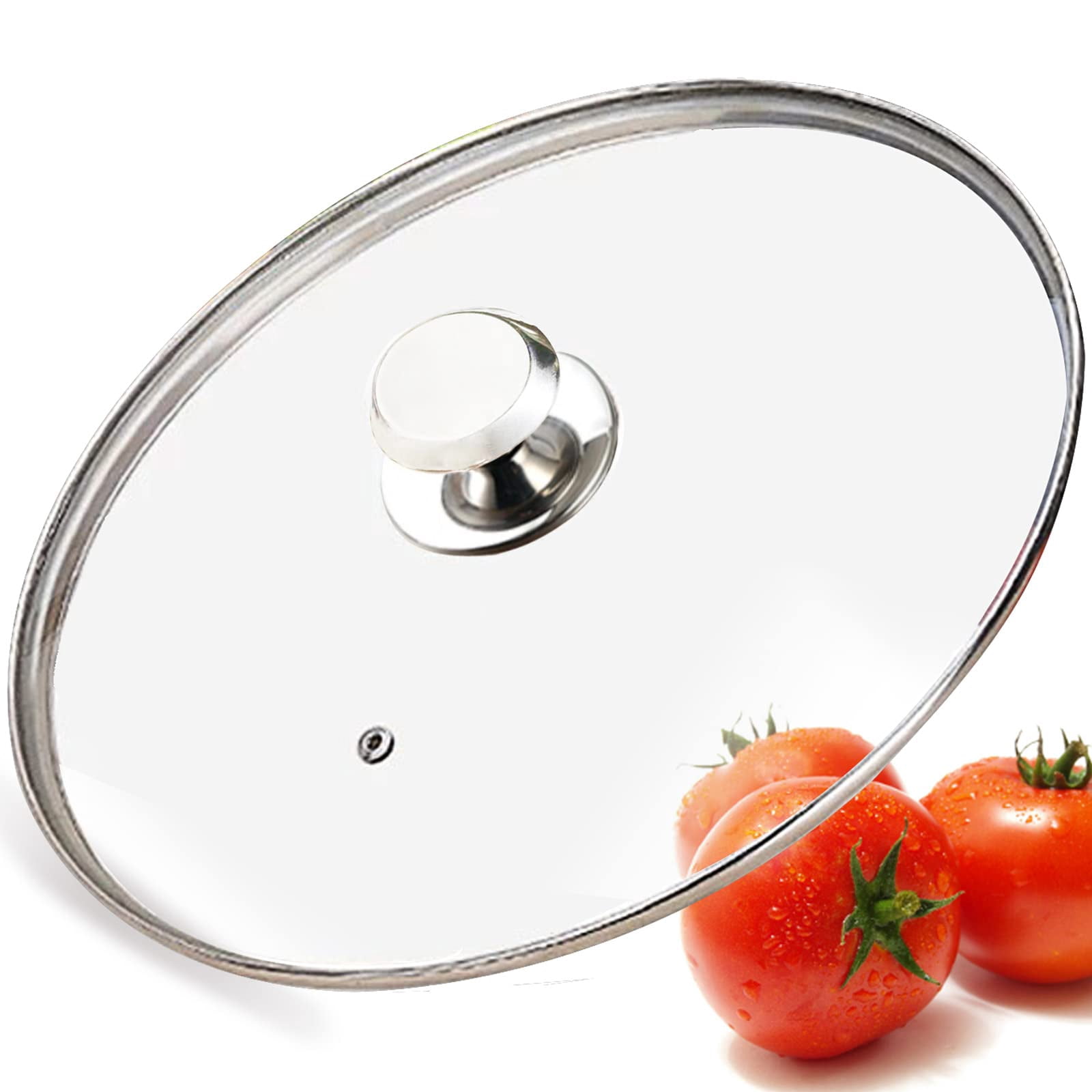 "DIIG Large Cooking 11"" Stainless Steel Tempered Glass Lid for Pots ...