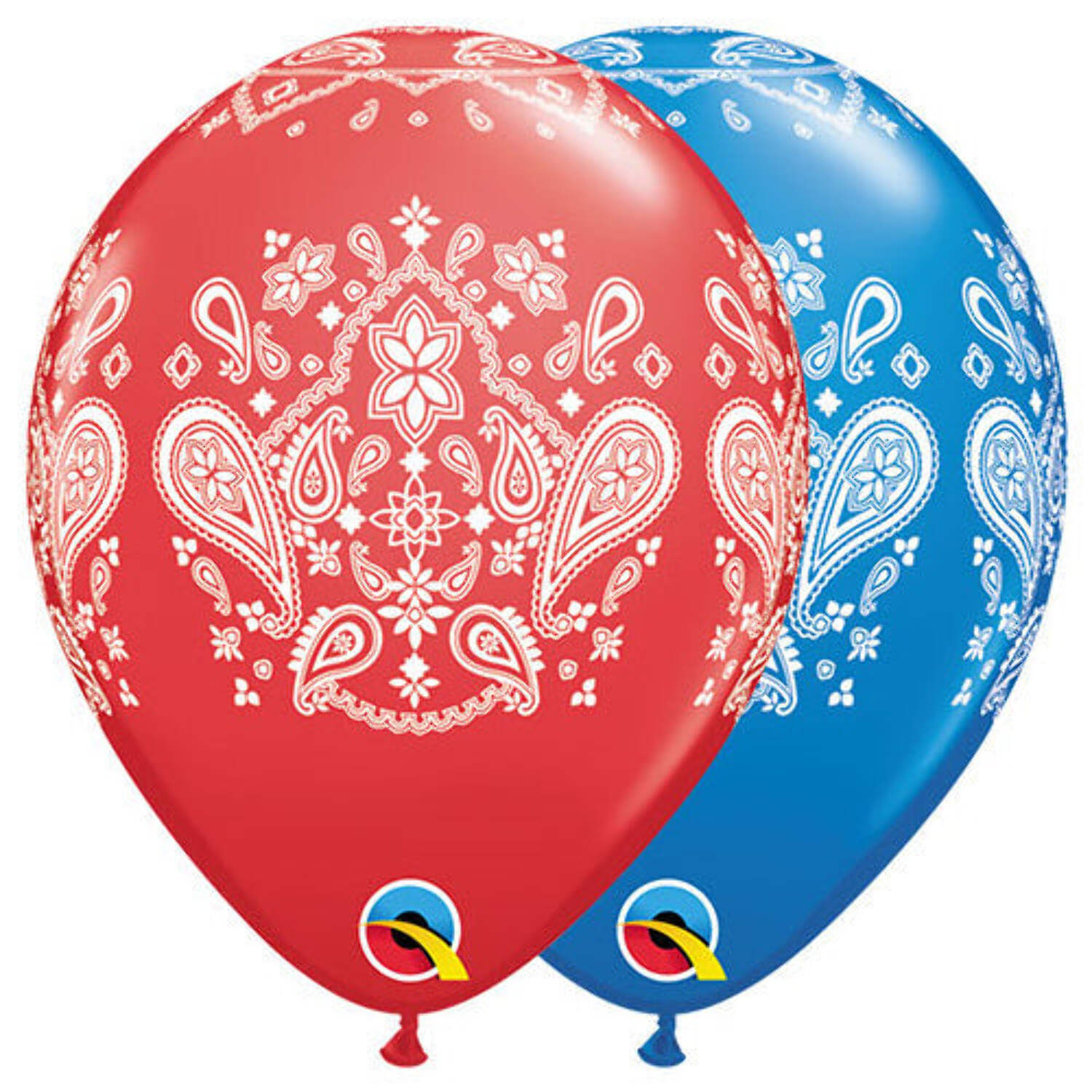 11 inch Qualatex Bandana Latex Balloons - Pack of 50 - Party Supplies ...