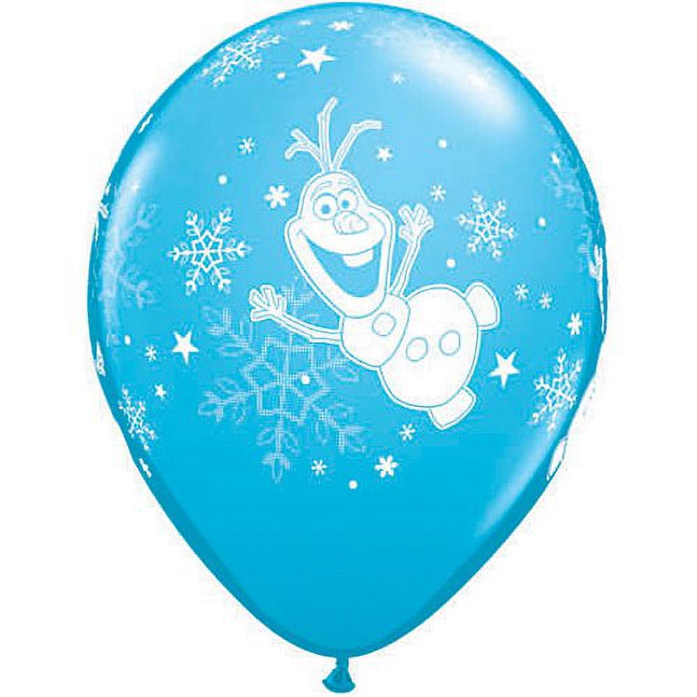 11 inch Qualatex Olaf Dancing - Robin'S Egg Blue Latex Balloons - Pack ...
