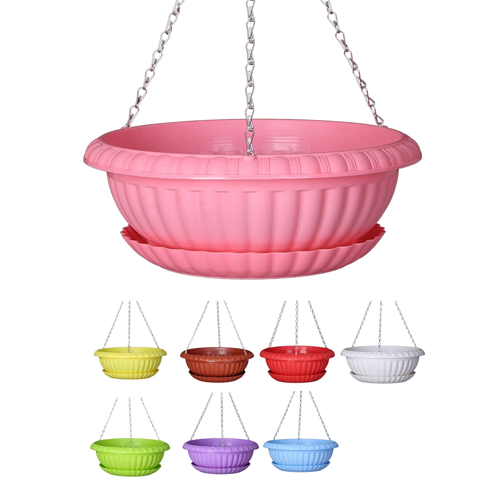 11 inch Self-Watering Hanging Planters, Garden Flower Plant Pot ...