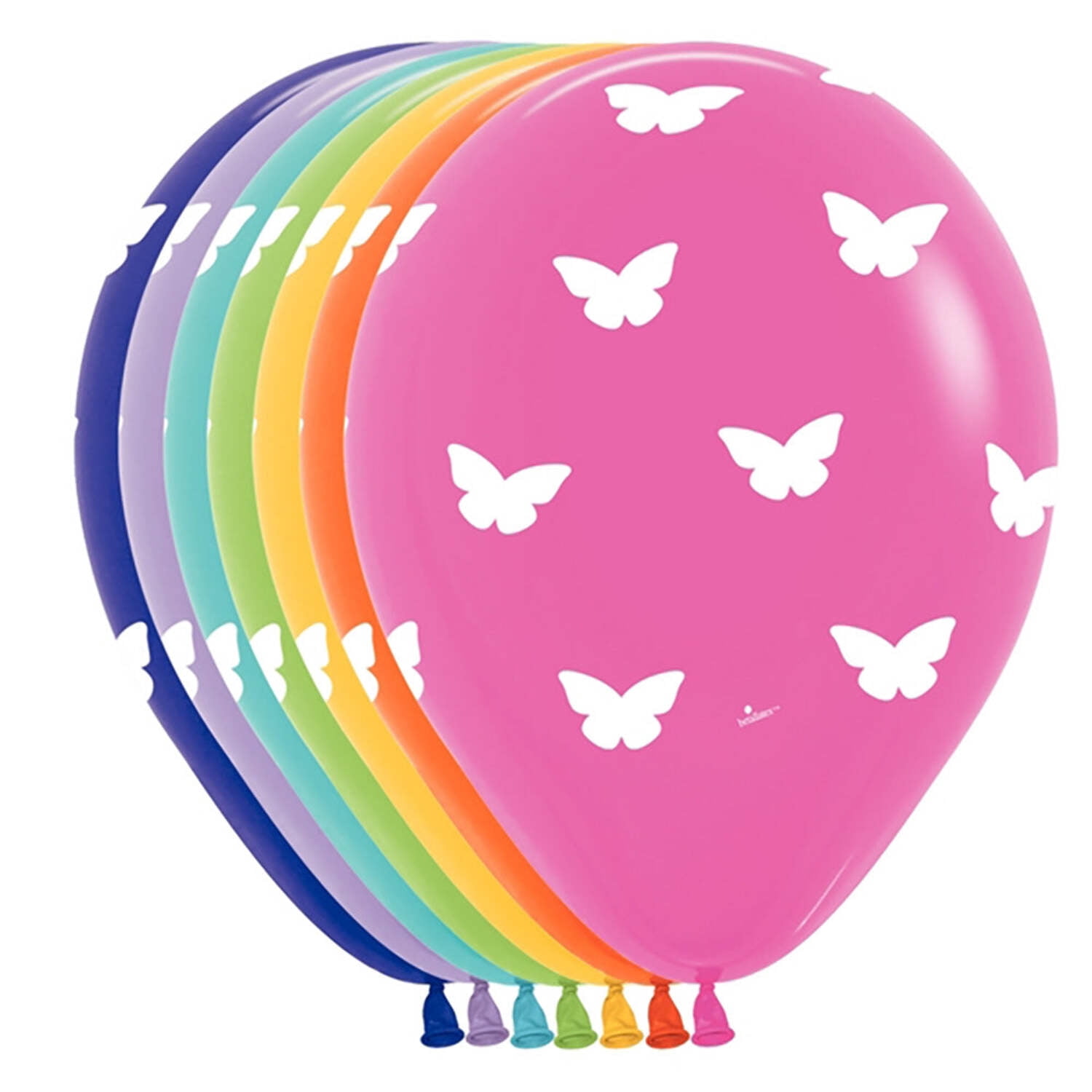 11 inch Sempertex Butterfly Assortment Latex Balloons (50 Pack) - Party ...