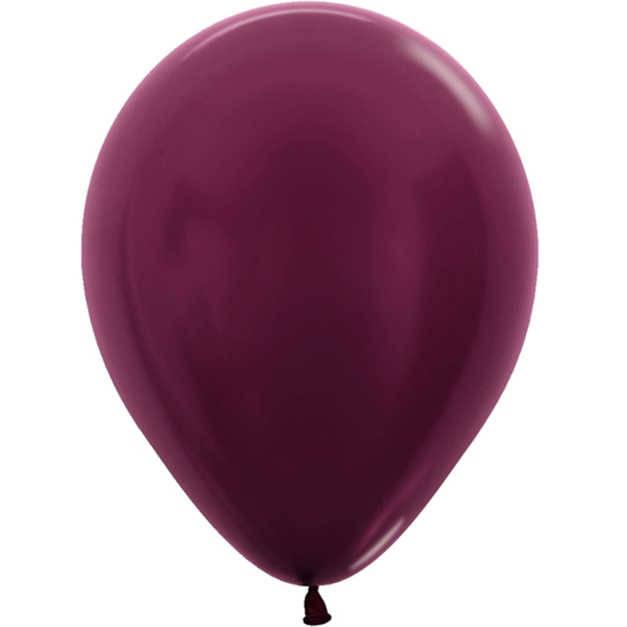 11 inch Sempertex Metallic Burgundy Latex Balloons (100 Pack) - Party ...