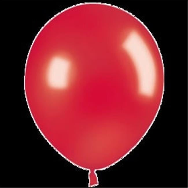 11 inch Sempertex Metallic Red Latex Balloons (100 Pack) - Party ...