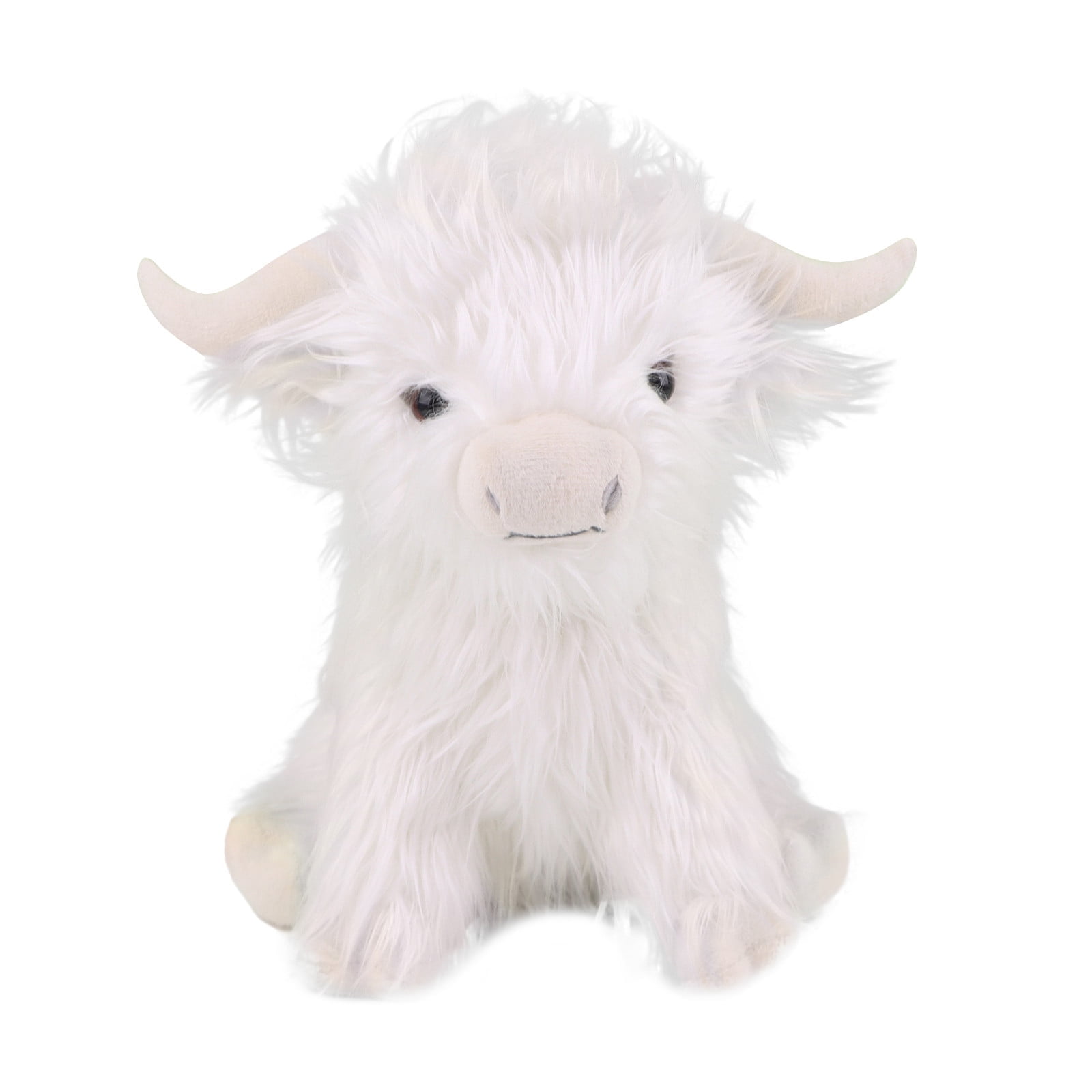 11 inch Simulation Highland Cow Plush Toy Soft Stuffed Animal Doll ...