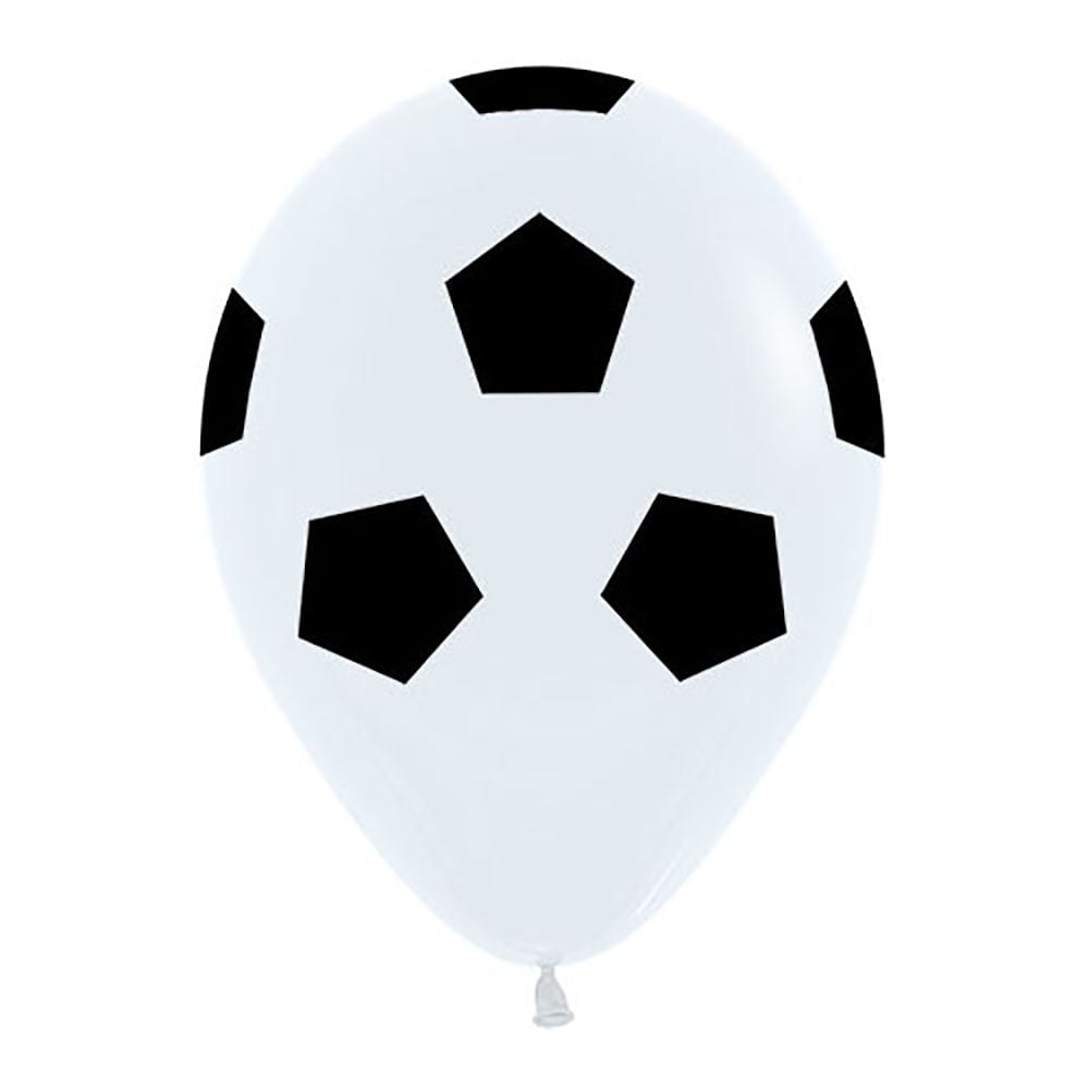 11 inch Sempertex Soccer Ball Latex Balloons (6 Pack) - Party Supplies ...