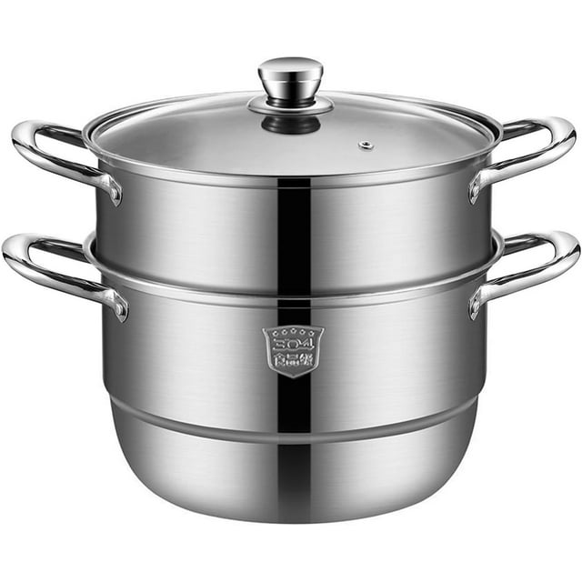 11 inch Steamer for Cooking, Food Grade Stainless Steel Steamer Pot ...