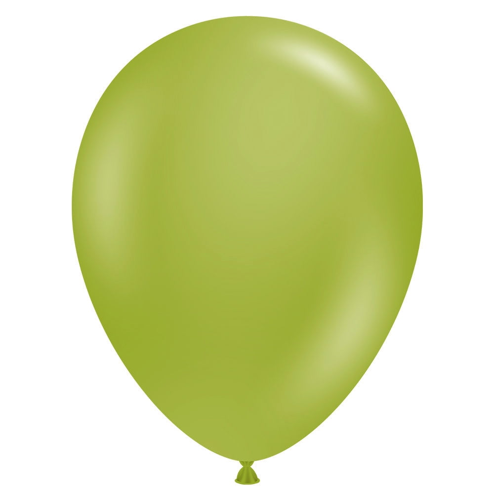 11 inch TUFTEX Fiona Green Latex Balloons (100 Pack) - Party Supplies ...