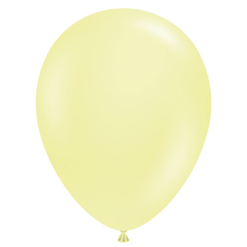 Tuftex 11 inch Lemonade Yellow Latex Balloons for Balloon Arch (100 ...
