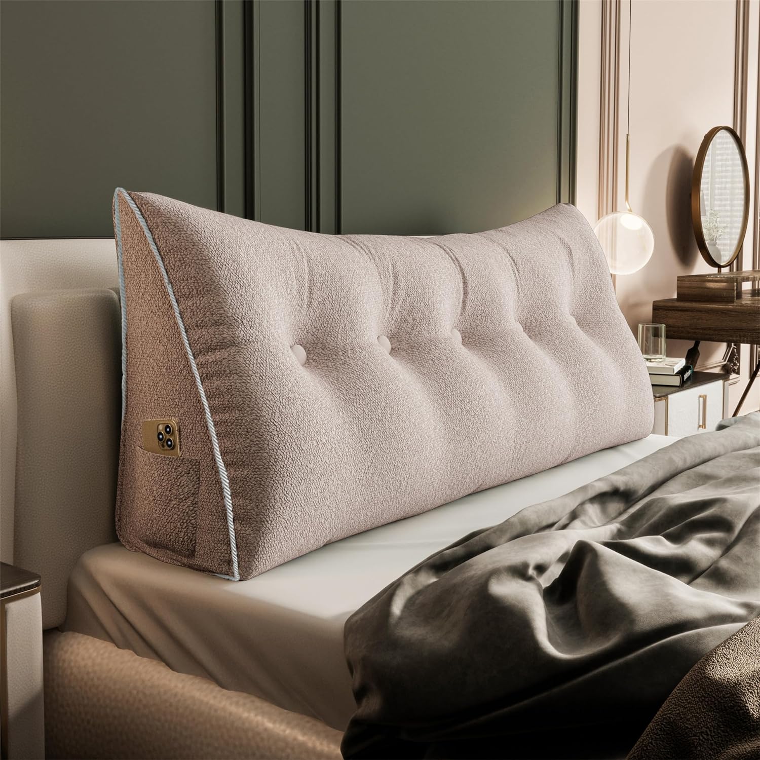 11 lbs Thickened Wedge Pillow Headboard Body Positioner Bed Wedge ...