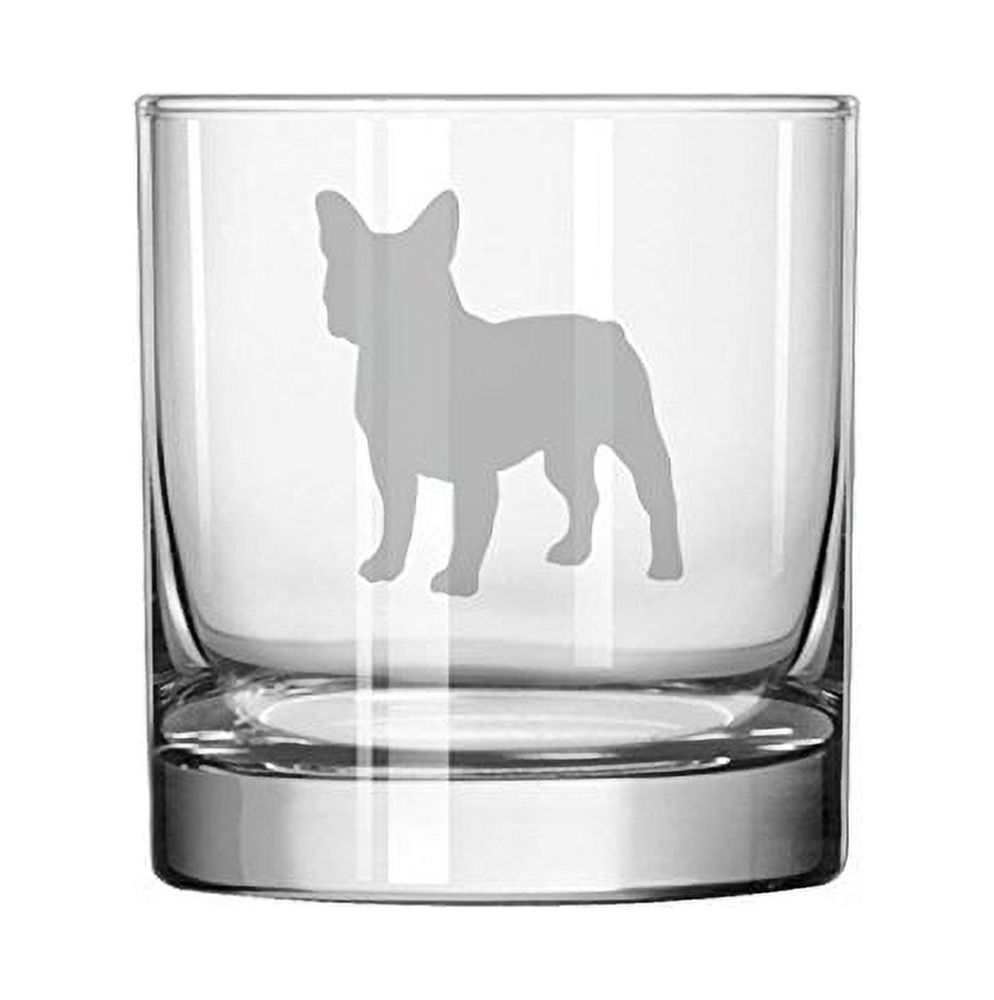 11 oz Rocks Whiskey Highball Glass French Bulldog - Walmart.com