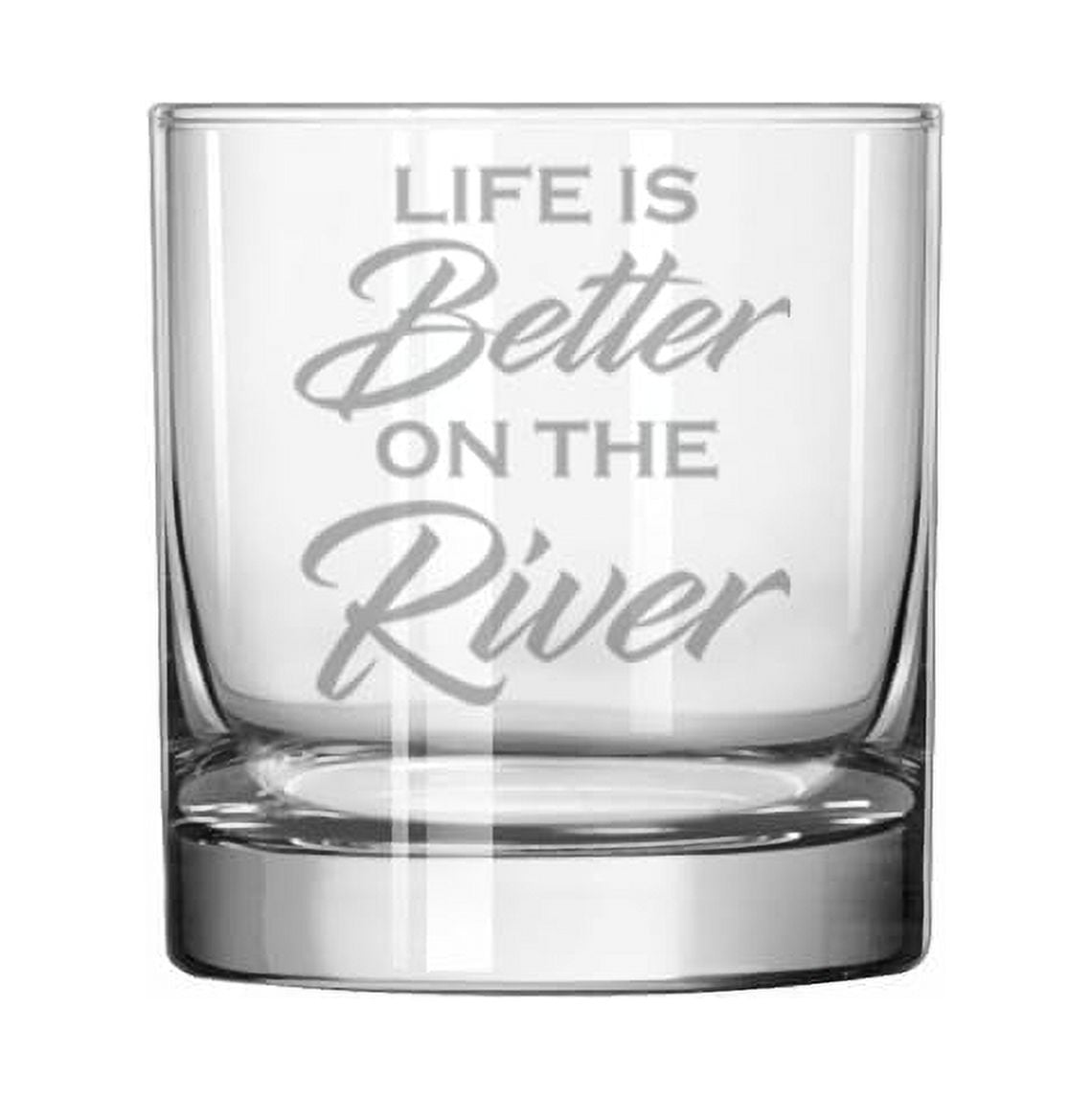 11 oz Rocks Whiskey Old Fashioned Glass Gift Life Is Better On The ...
