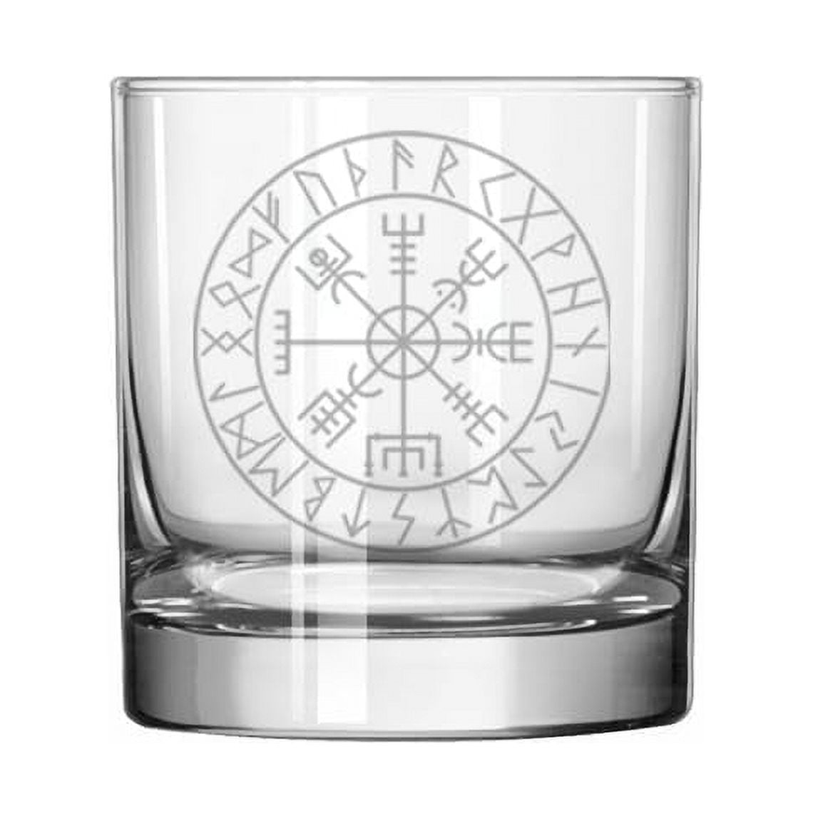 11 oz Rocks Whiskey Old Fashioned Glass Gift Vegvisir Viking Navigation ...