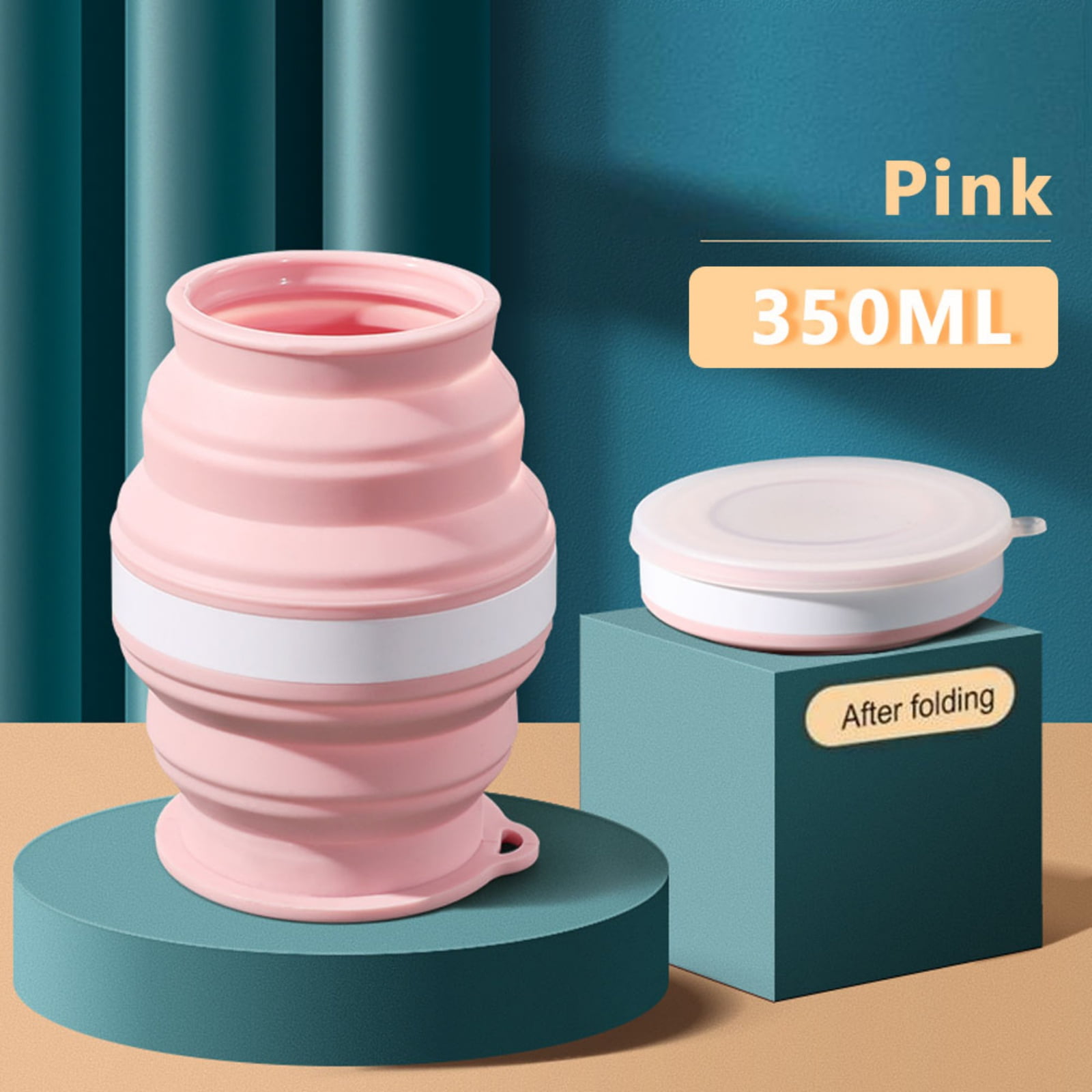 11 oz Silicone Collapsible Cups for Traveling Foldable Camping Cups ...