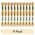 (11 pack) DMC Mouline Six-Strand Embroidery Thread, Light Golden Brown ...