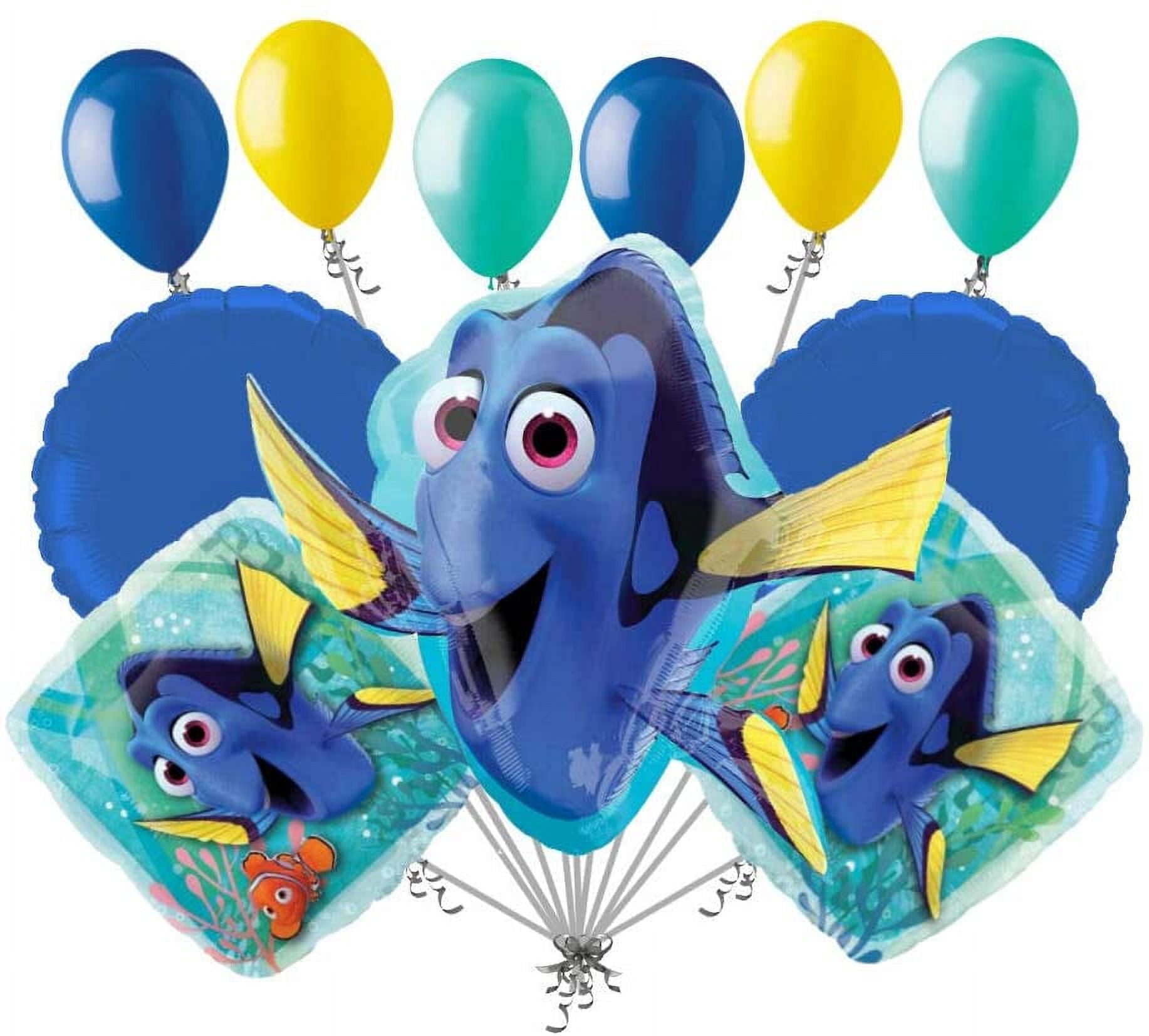 11 pc Finding Dory Balloon Bouquet Party Decoration Pixar Disney Nemo ...