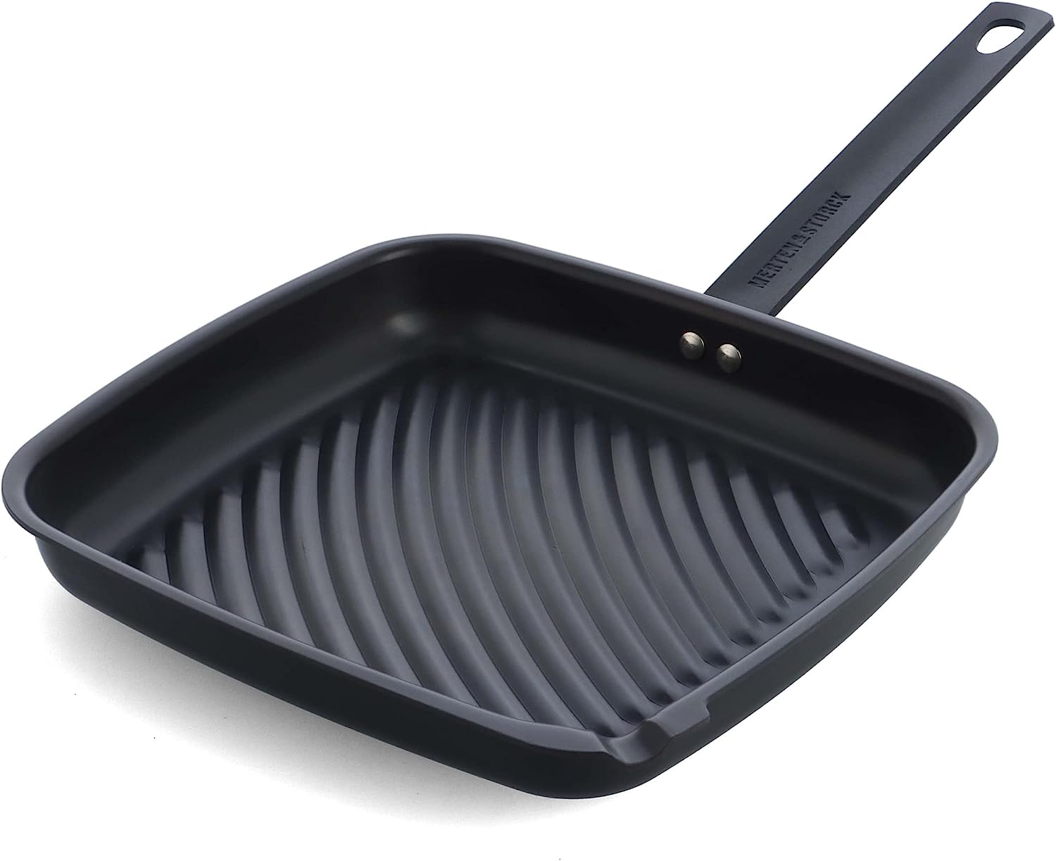 **11" pre-seasoned carbon steel square grill pan, lightweight nonstick ...