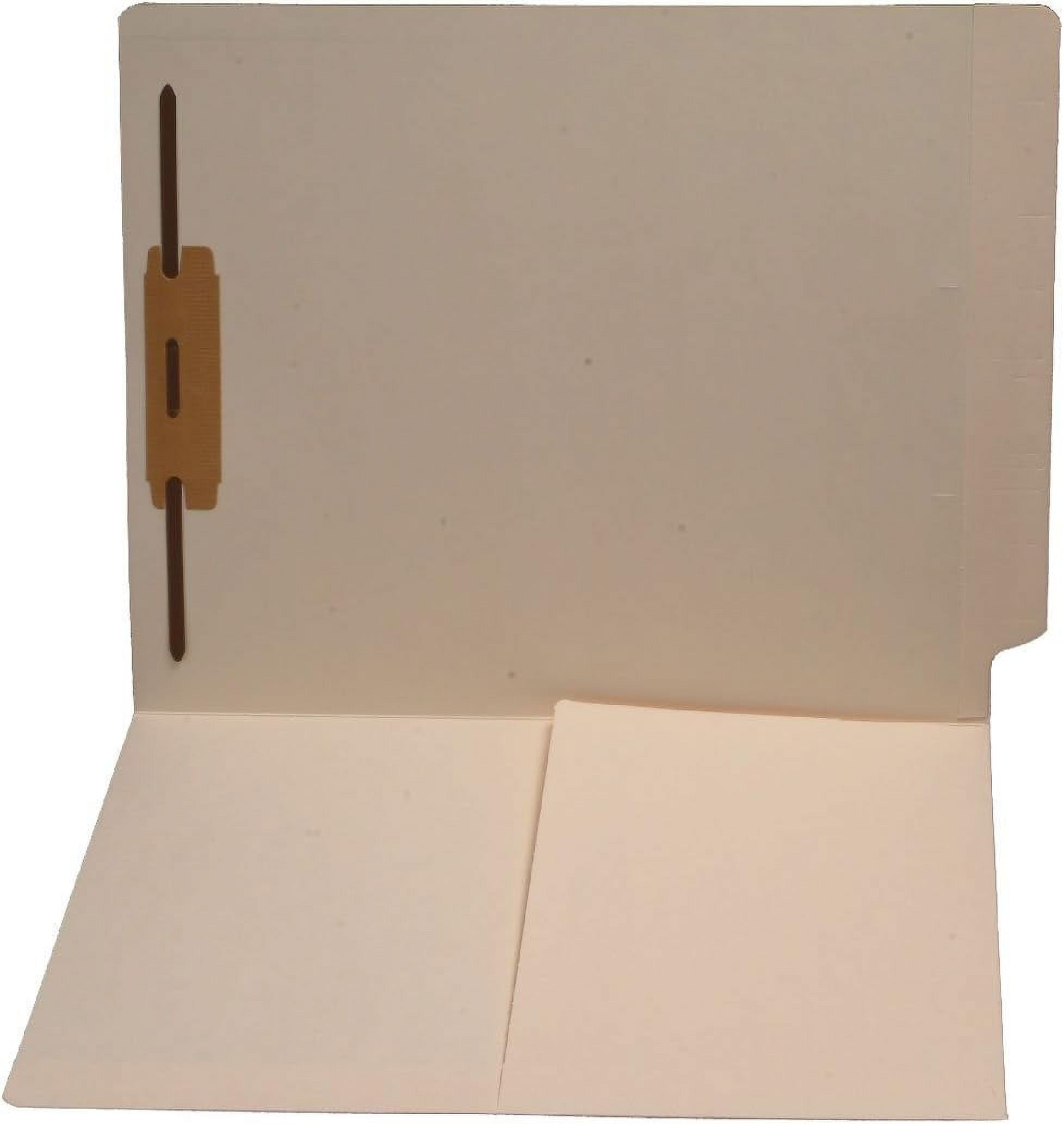 11 pt Manila Folders, Full Cut End Tab, Letter Size, 1/2 Pocket Inside ...