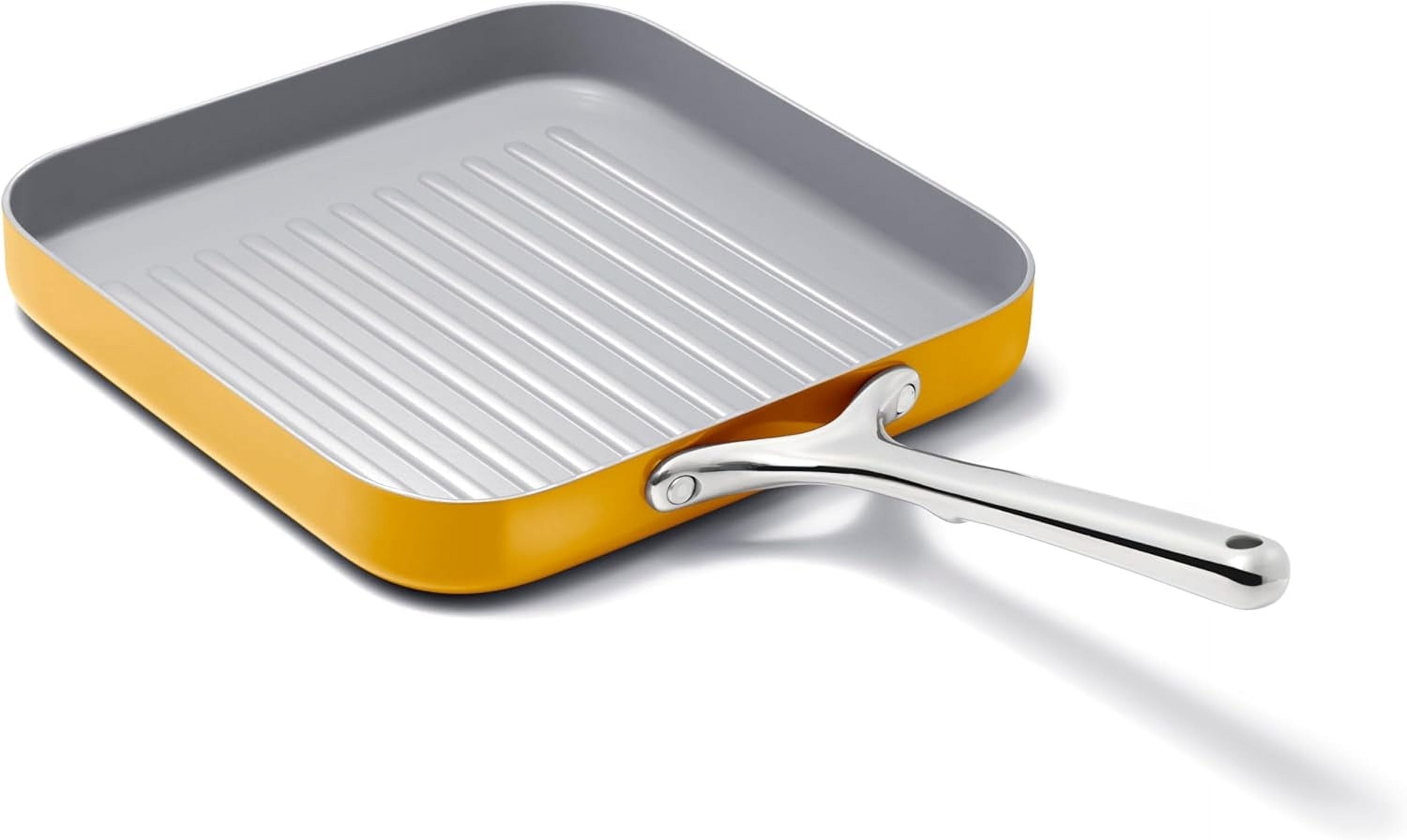 The 11" Square Grill Pan Features A Non-stick Ceramic Coating That Is ...