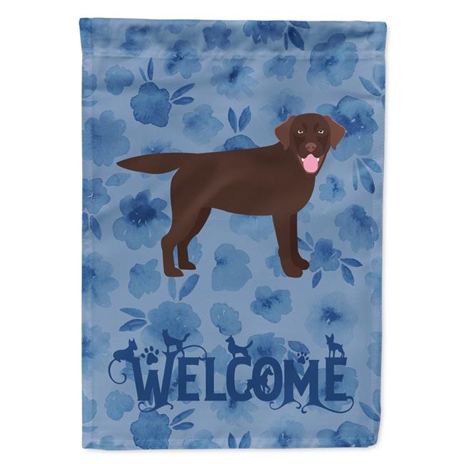 11 x 0.01 x 15 in. Chocolate Labrador Retriever Welcome Flag Garden ...
