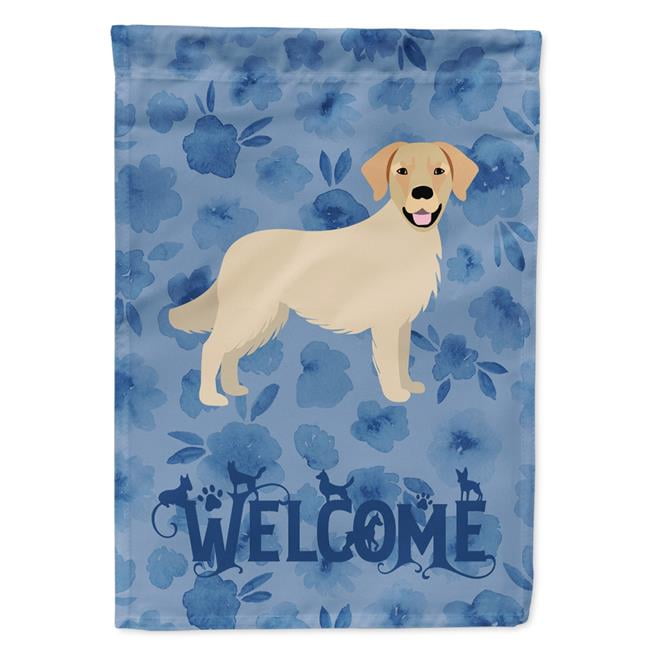 11 x 0.01 x 15 in. Golden Retriever Welcome Flag Garden Size - Walmart.com