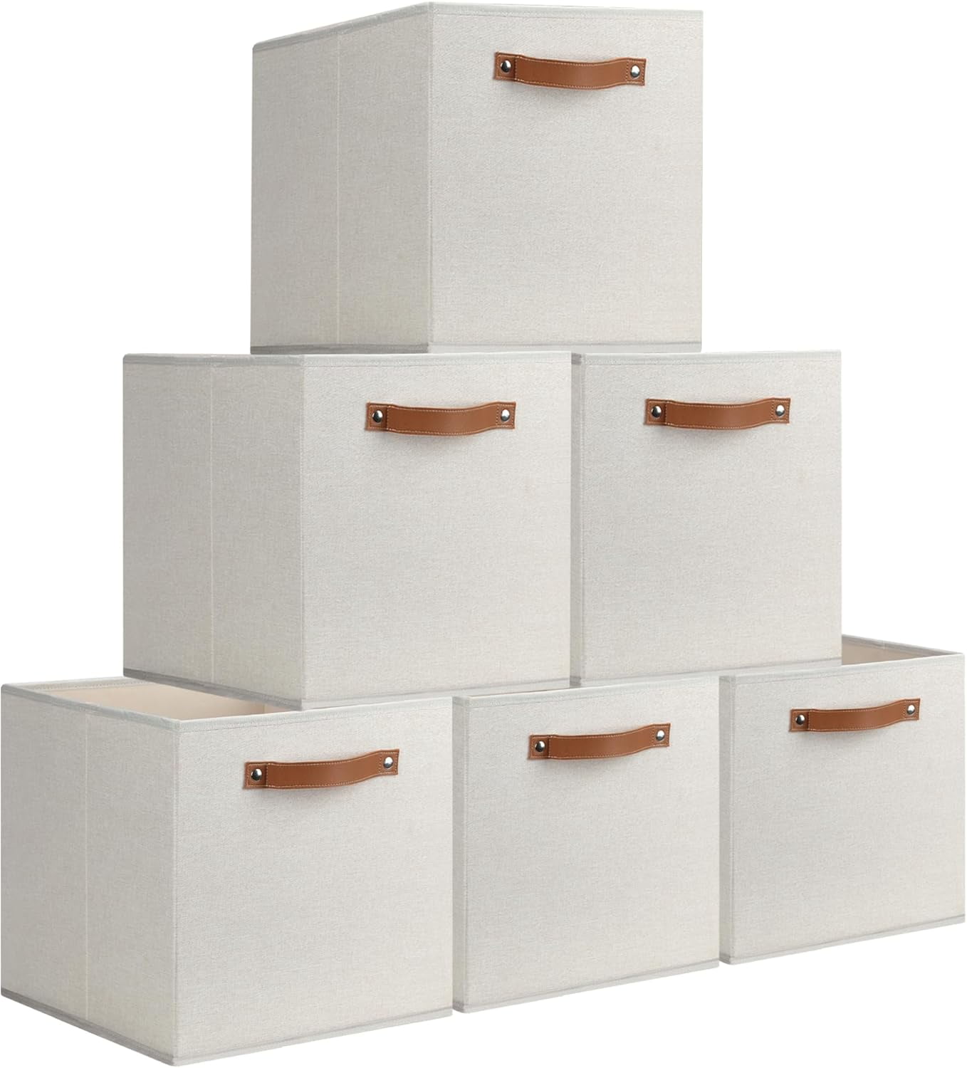 vftybngy HCOCM Large Storage Cubes 6 Pack Collapsible Cube Storage Bins ...