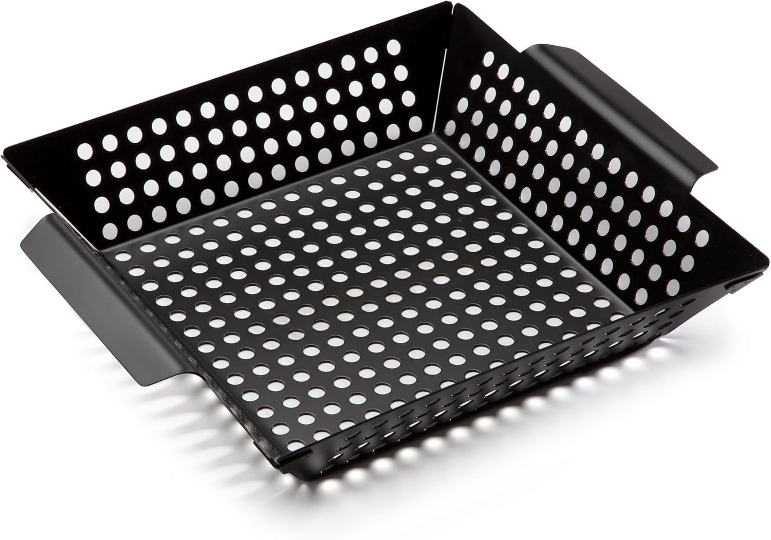 11" x 11" Non-Stick Grill Wok, Perforated BBQ Grill Basket for Grilling ...