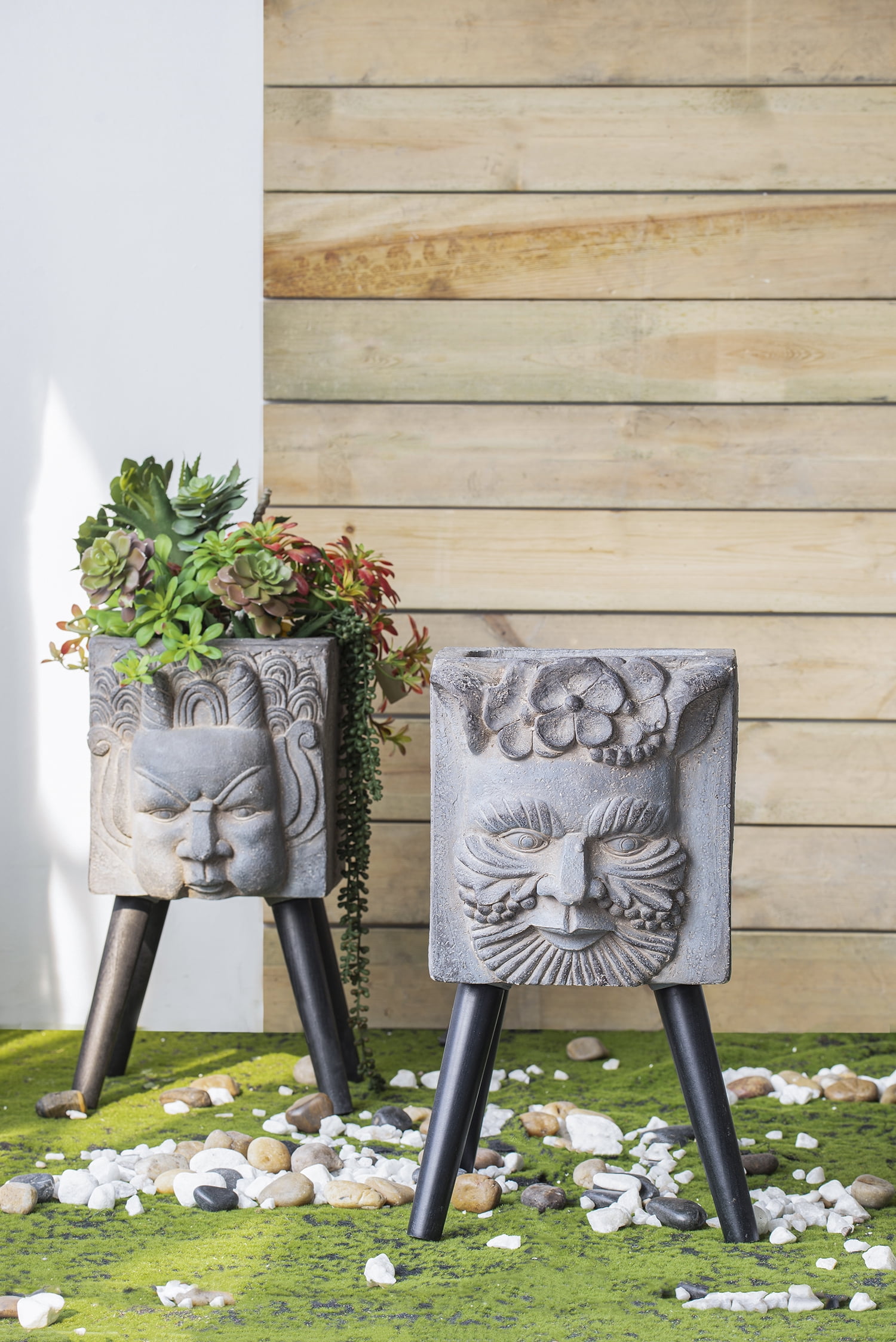 11" x 13" x 22" Greek God Statue Planter with Legs - Walmart.com