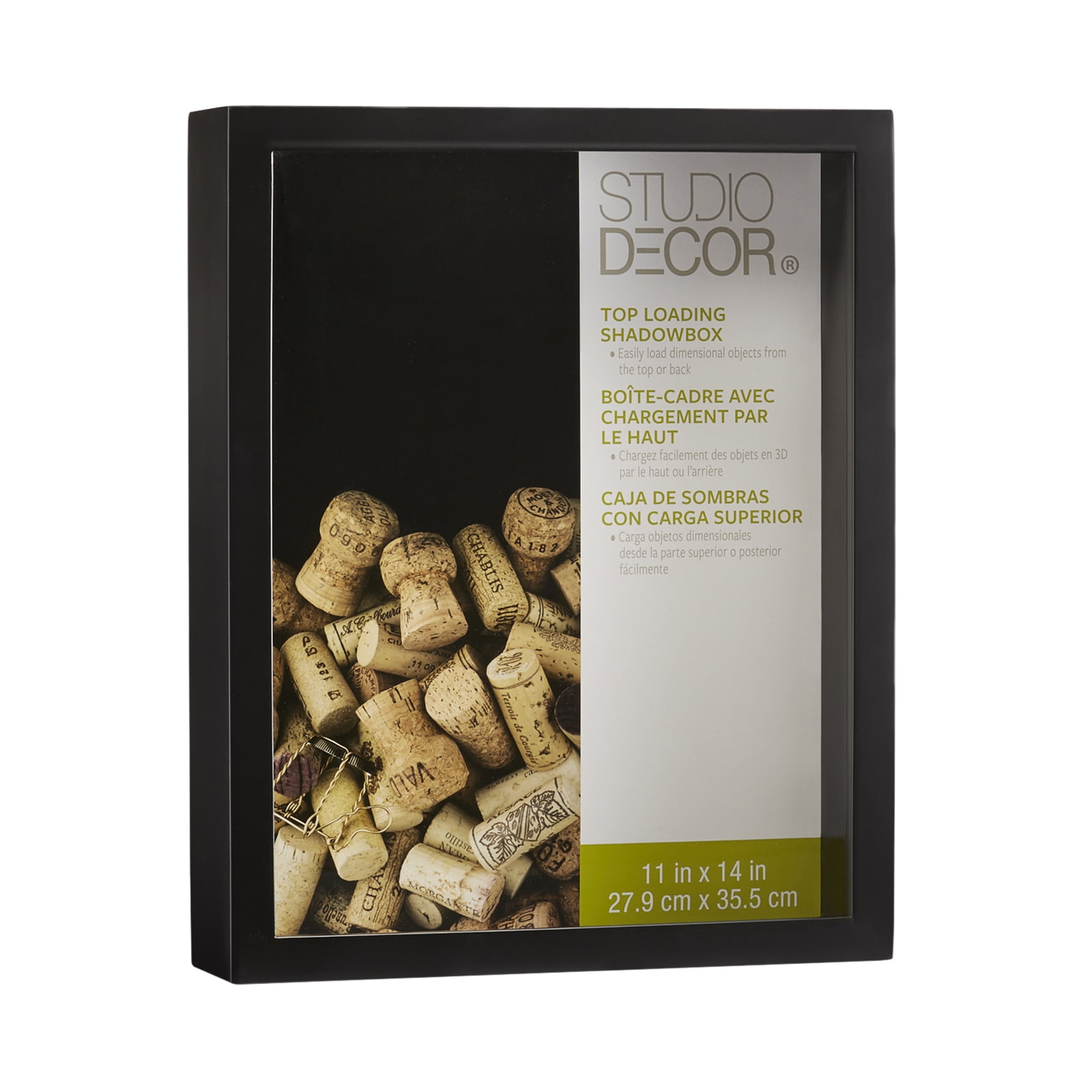 11" x 14" Black Top-Loading Shadow Box by Studio Décor® - Walmart.com