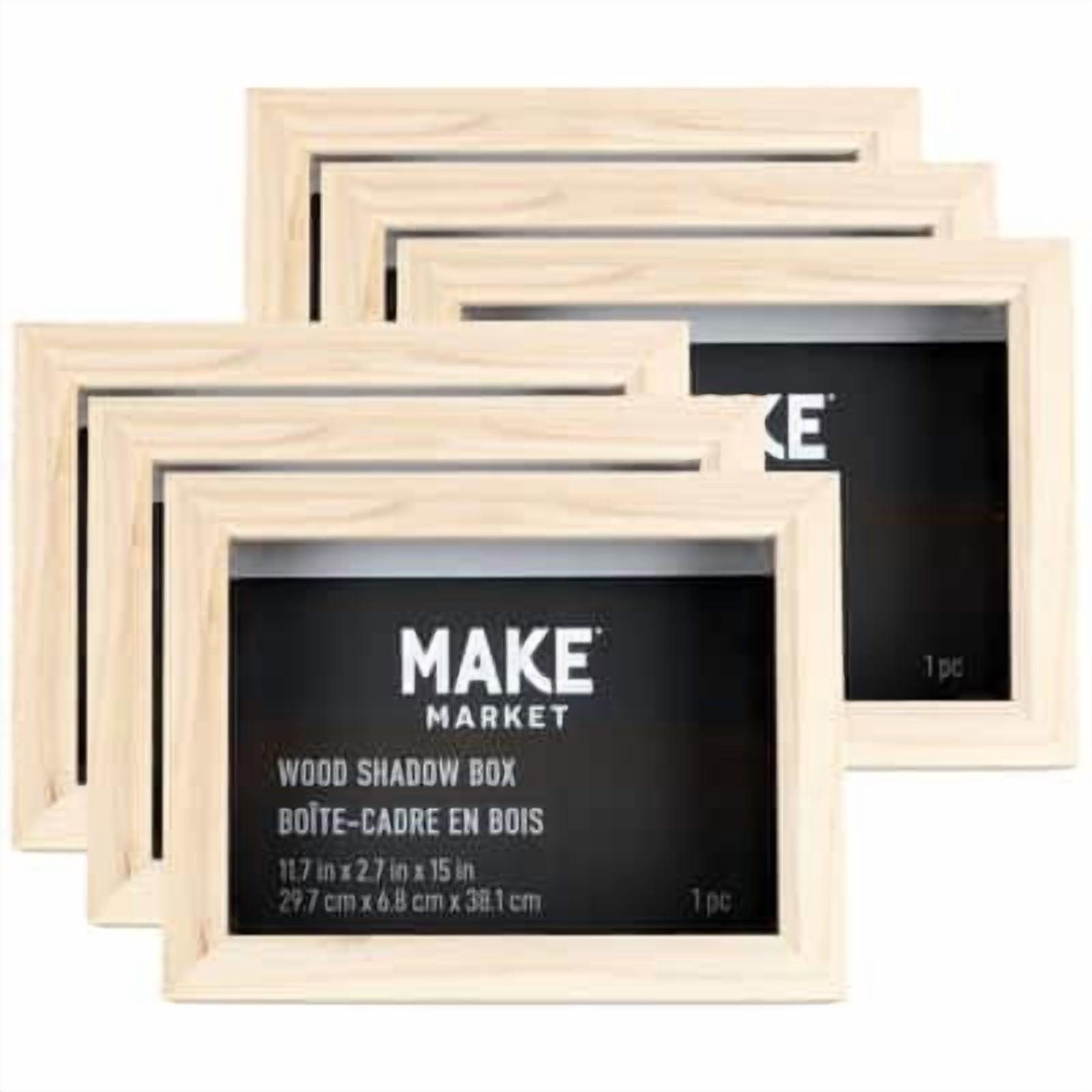 11” x 14” Unfinished Wooden Shadow Box by Make Market - Ready-To ...