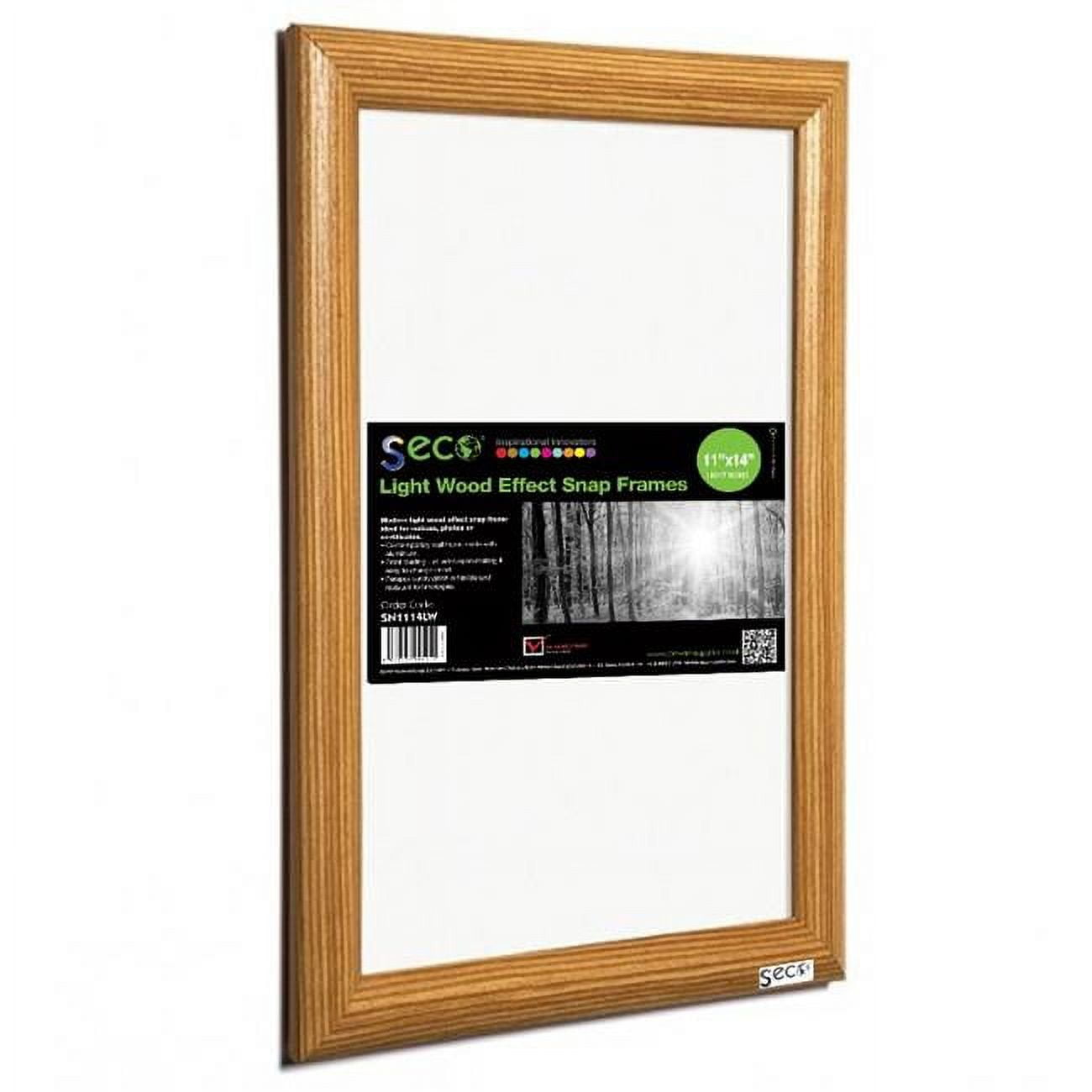 11 x 14 in. Front Load Easy Open Snap Poster-Picture Light Wood Effect ...