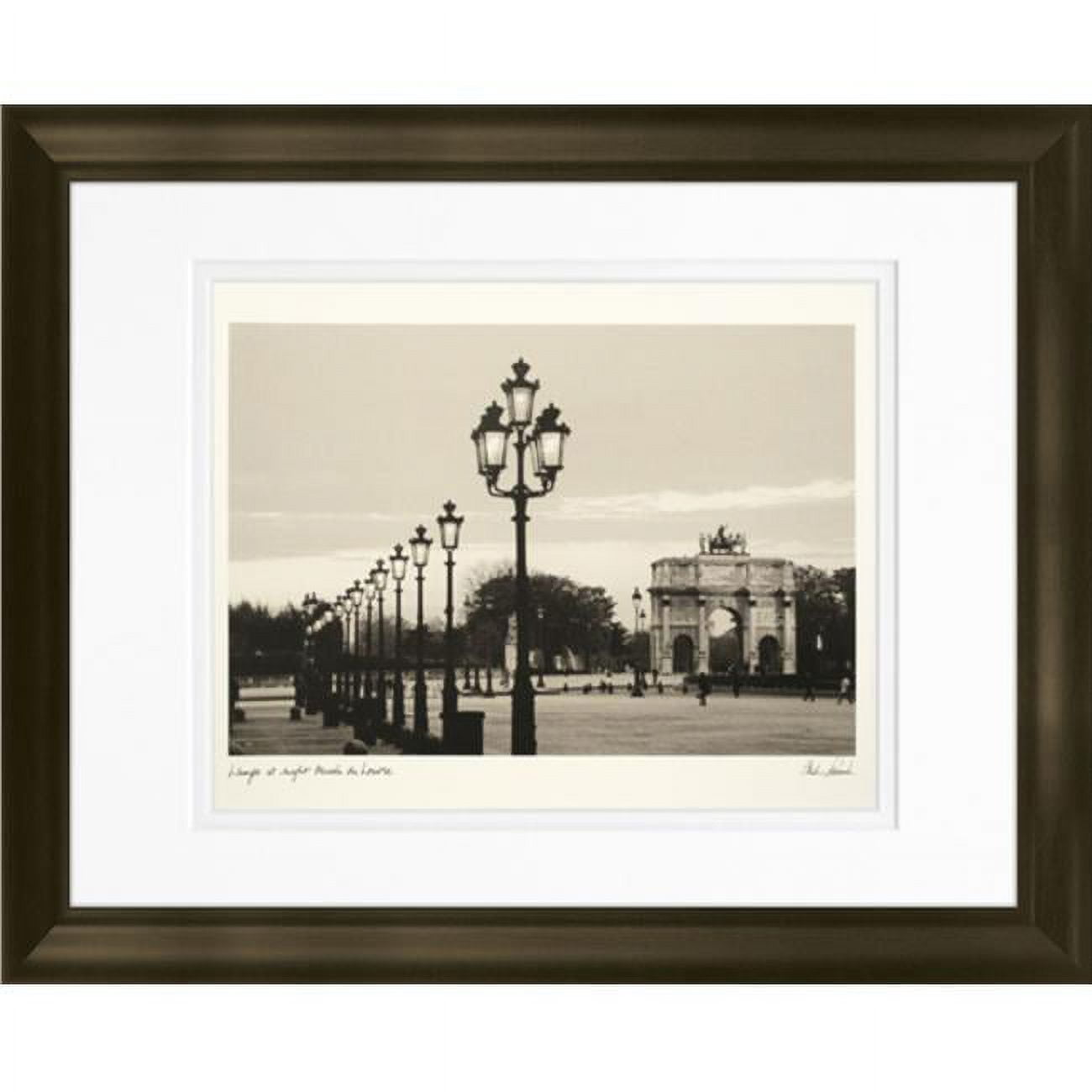 11 x 14 in. Lights At Night Musee Du Louvre Photo Frame - Walmart.com